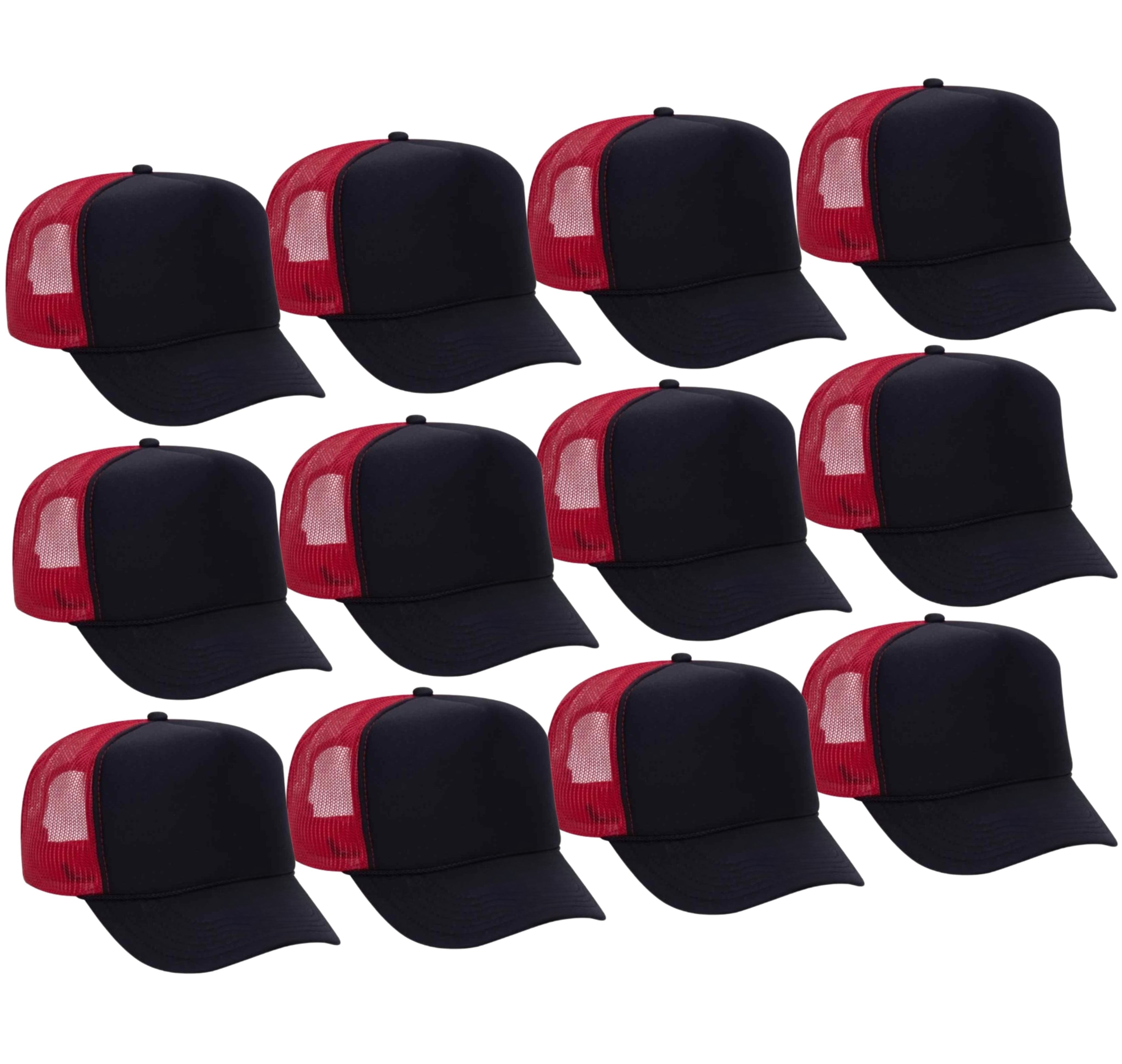 COUVER 5 Panel High Crown Mesh Back Back Split Foam Mesh Casual Trucker ...