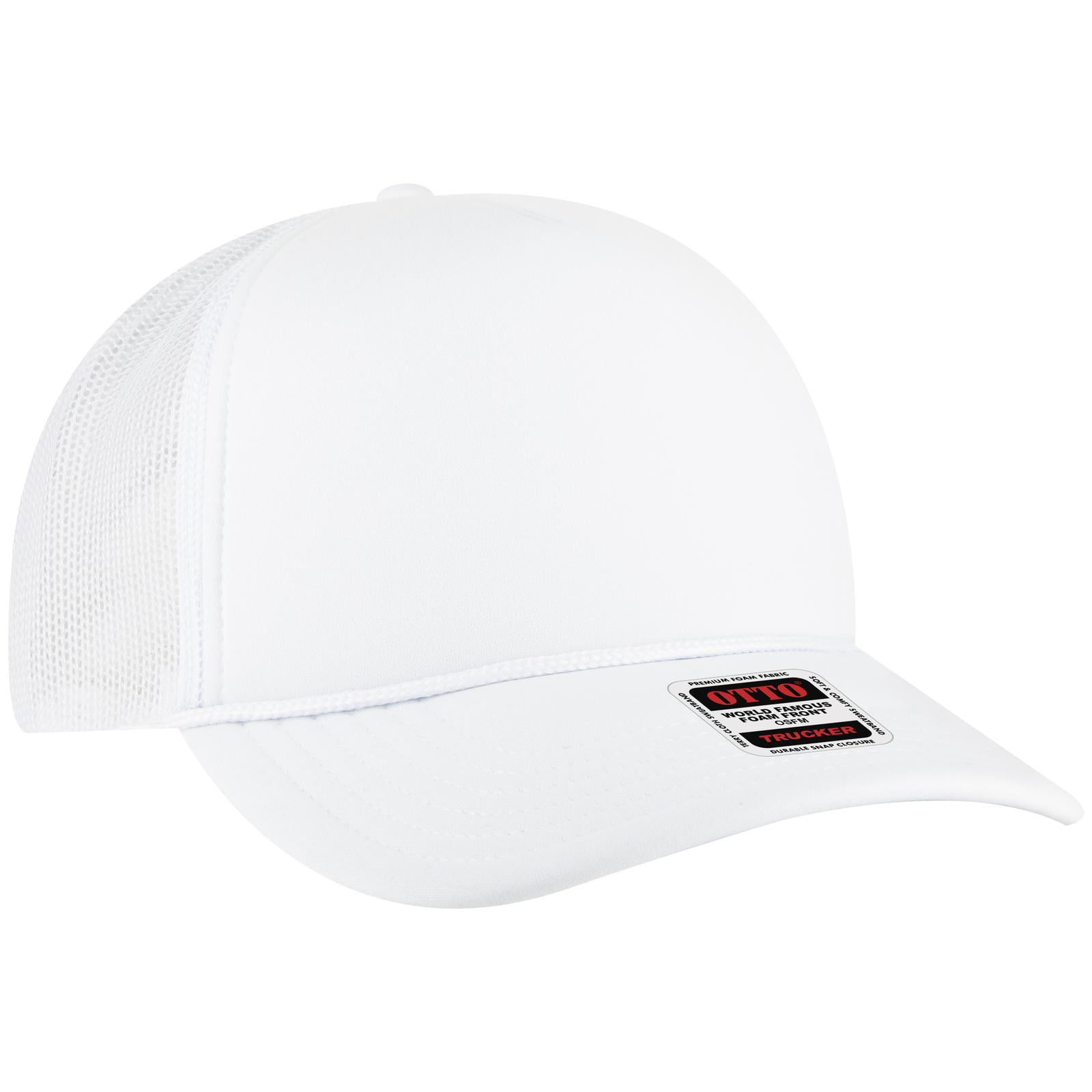 OTTO CAP 5 Panel High Crown Mesh Back Trucker Hat - Walmart.com