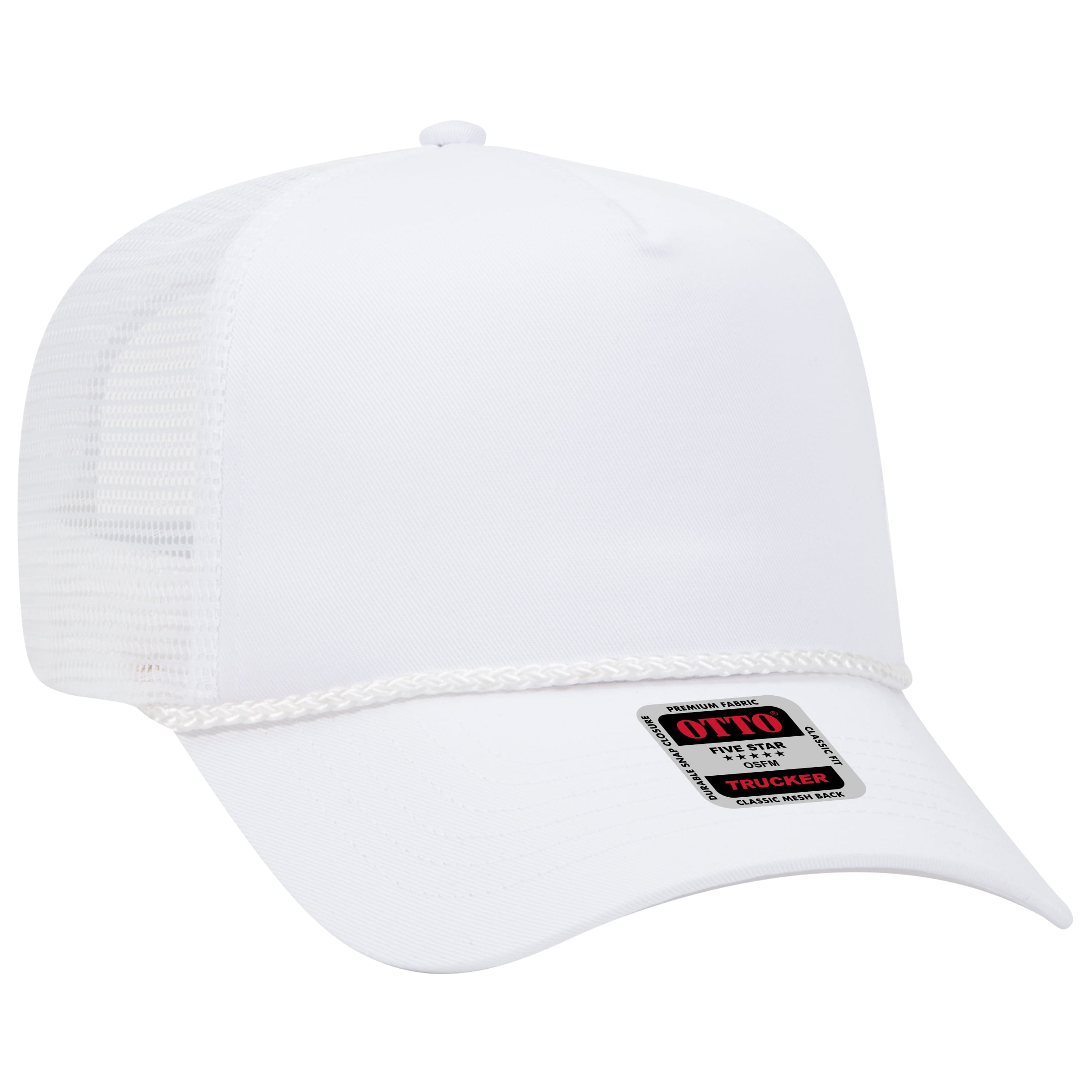 OTTO CAP 5 Panel Mid Profile Mesh Back Trucker Hat - Walmart.com