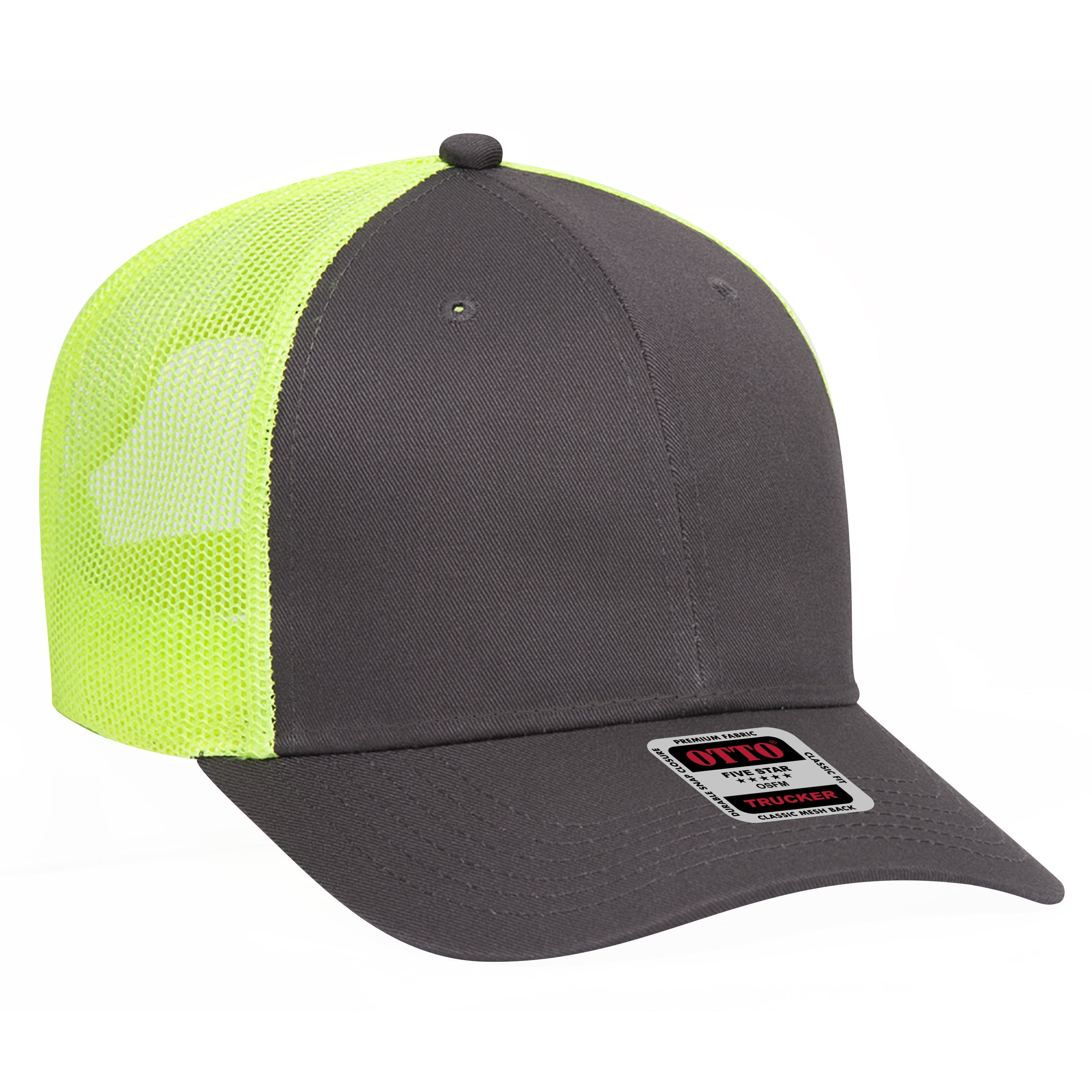 OTTO CAP 6 Panel Low Profile Mesh Back Trucker Hat - Walmart.com