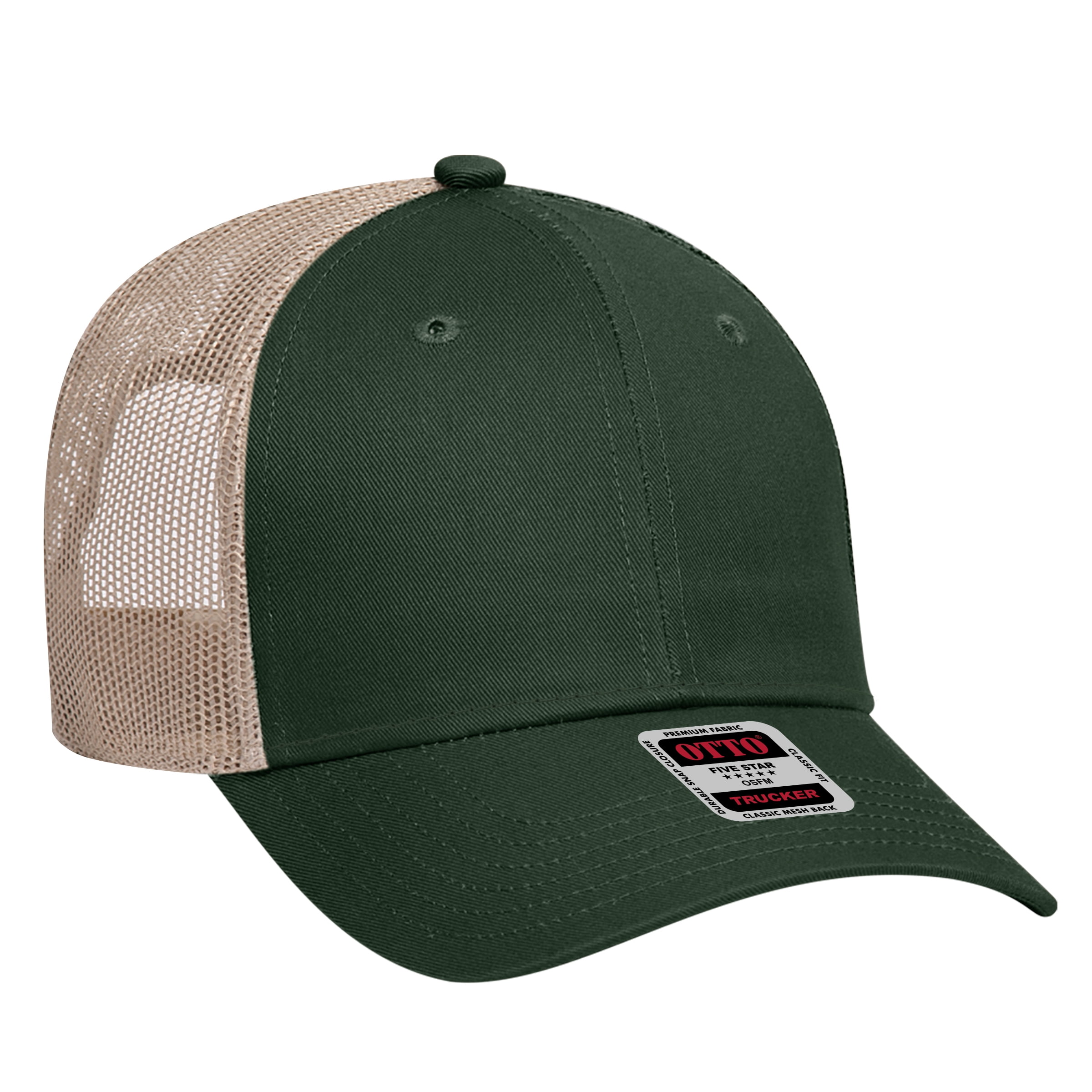 OTTO CAP 6 Panel Low Profile Mesh Back Trucker Hat - Walmart.com