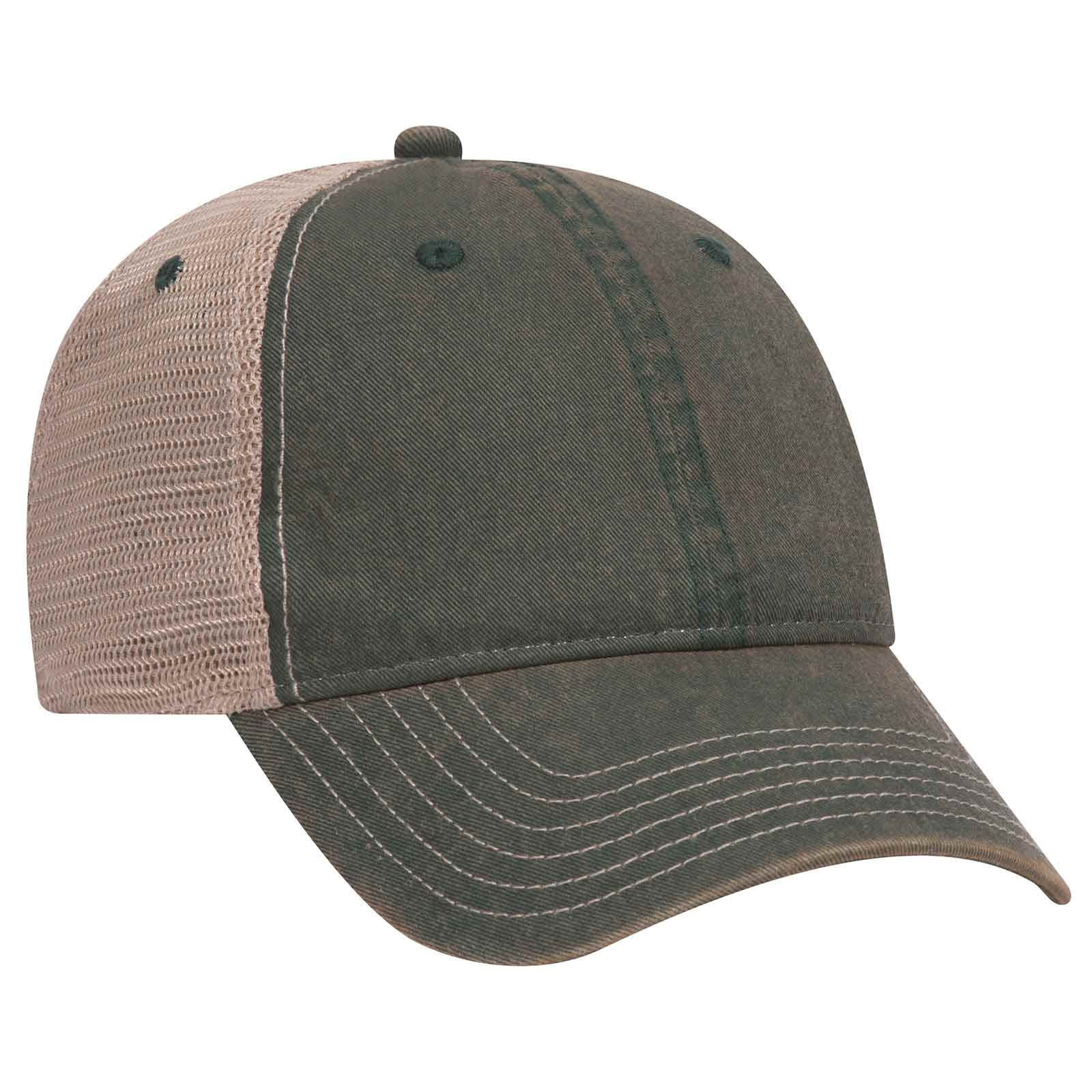 OTTO CAP 6 Panel Low Profile Soft Polyester Mesh Back Baseball Cap ...