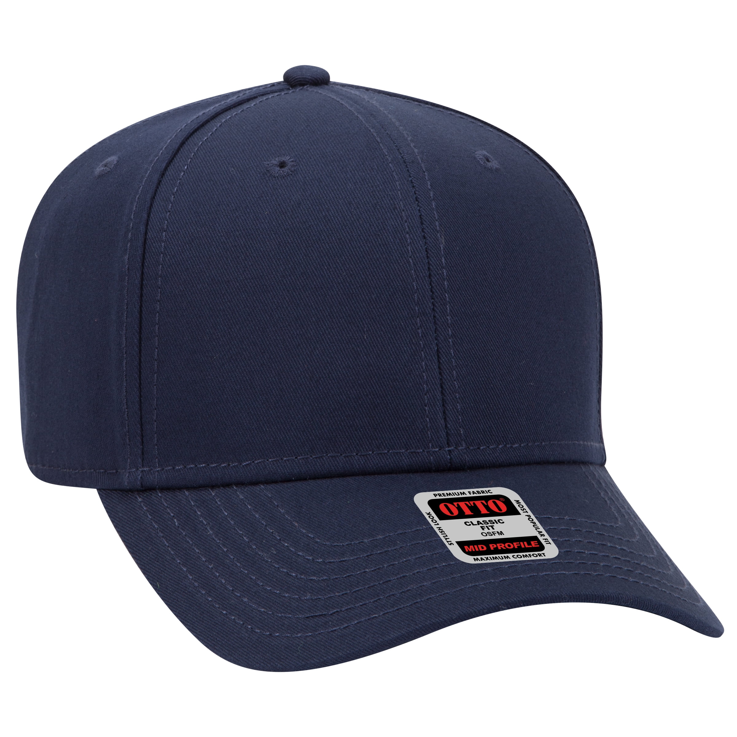 OTTO CAP 6 Panel Mid Profile Baseball Cap - Walmart.com