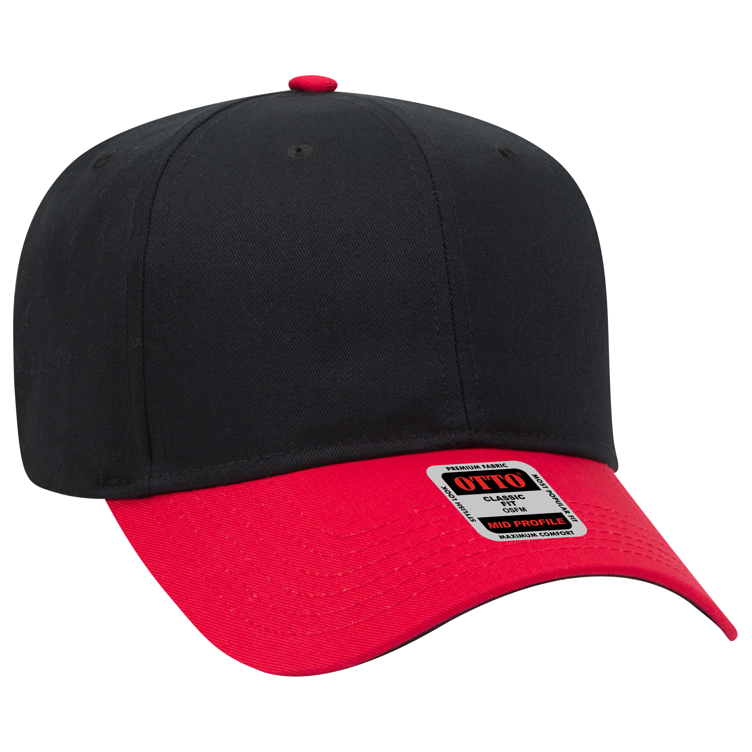 OTTO CAP 6 Panel Mid Profile Baseball Cap - Walmart.com