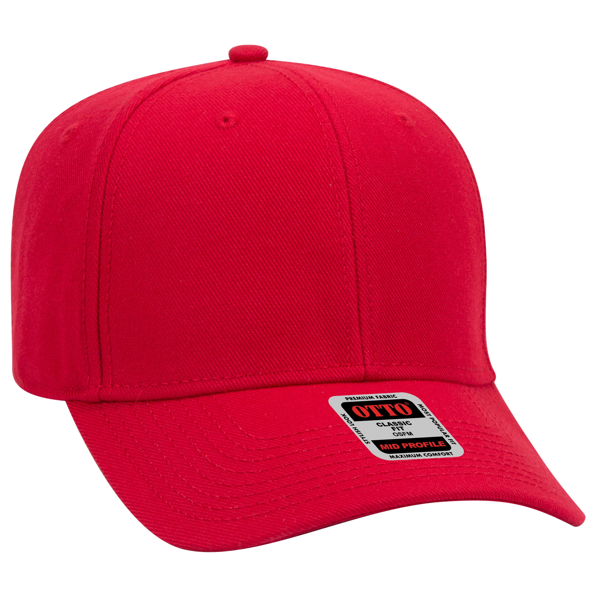OTTO CAP 6 Panel Mid Profile Baseball Cap - Walmart.com
