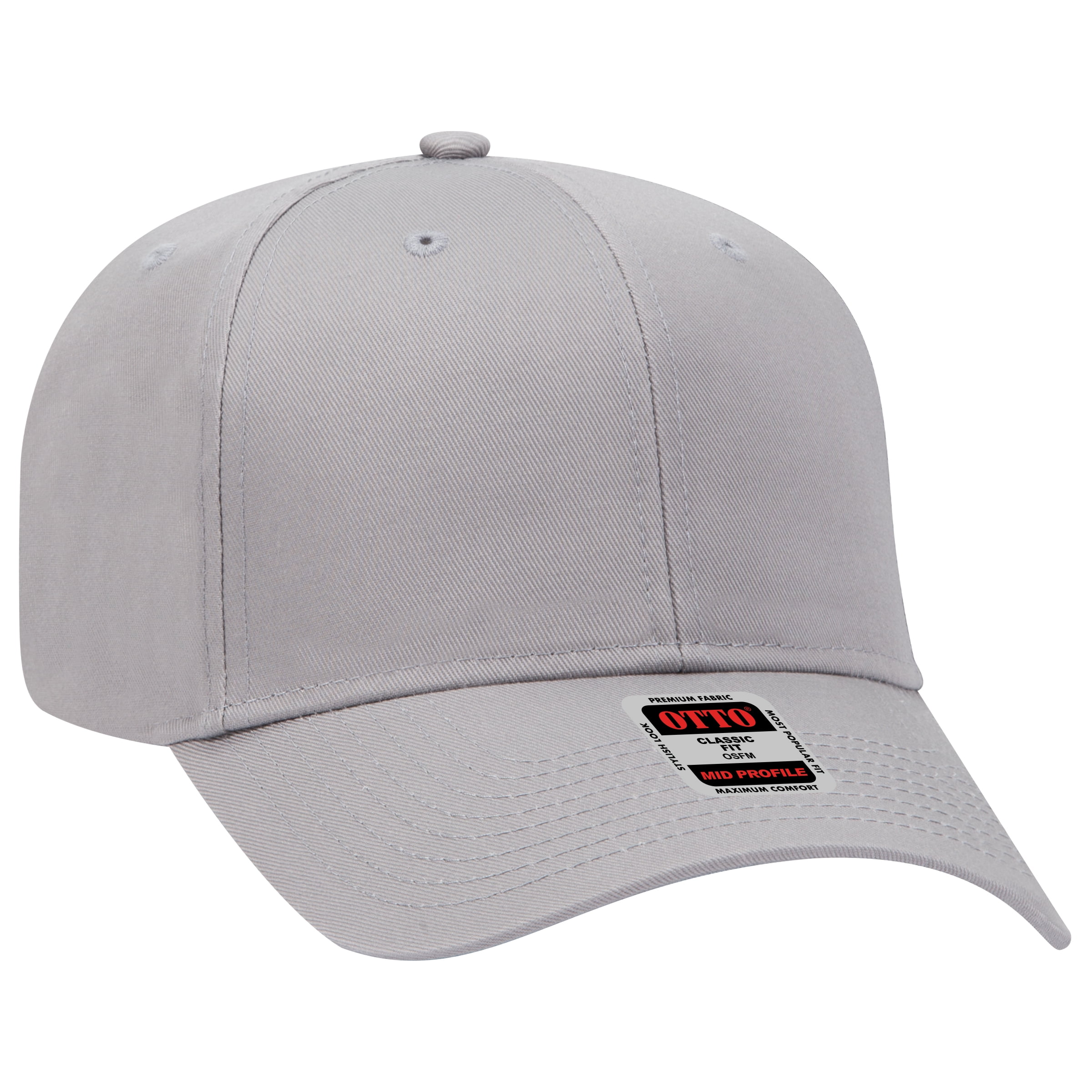 OTTO CAP 6 Panel Mid Profile Baseball Cap - Walmart.com