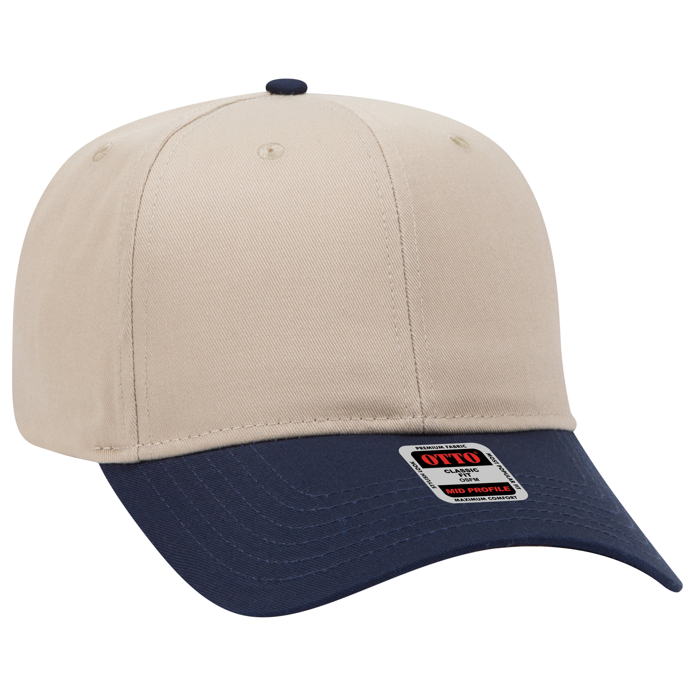 OTTO CAP 6 Panel Mid Profile Baseball Cap - Walmart.com