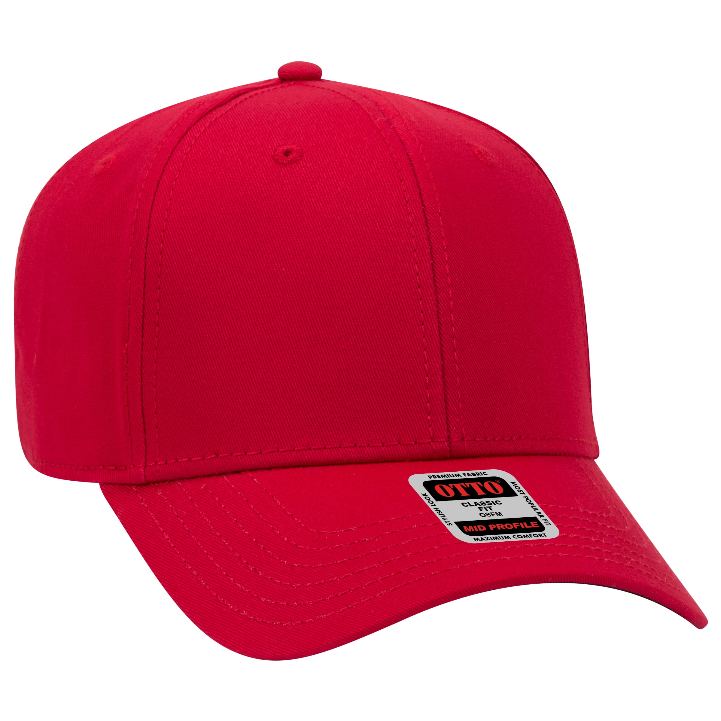 OTTO CAP 6 Panel Mid Profile Baseball Cap - Walmart.com