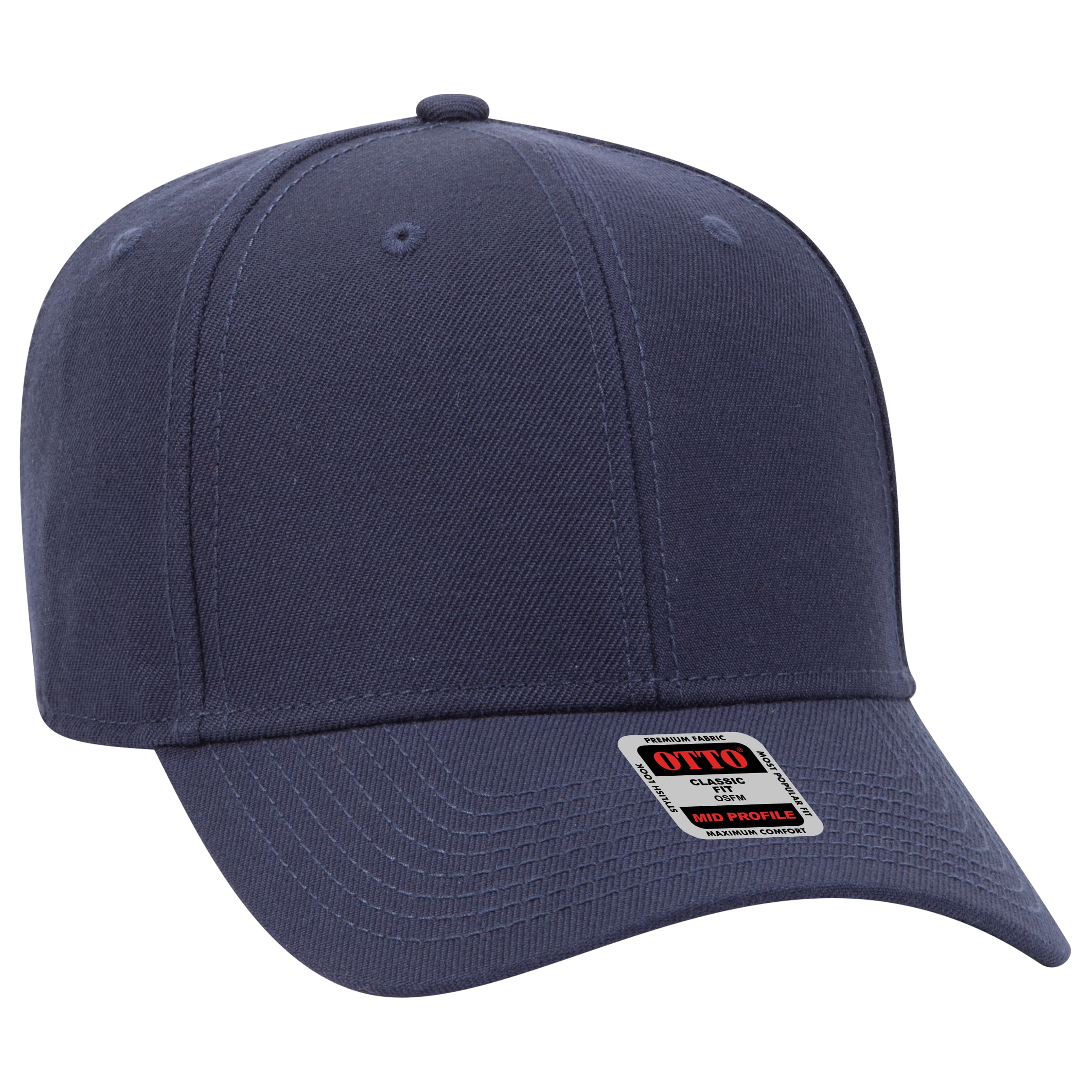 OTTO CAP 6 Panel Mid Profile Baseball Cap - Walmart.com