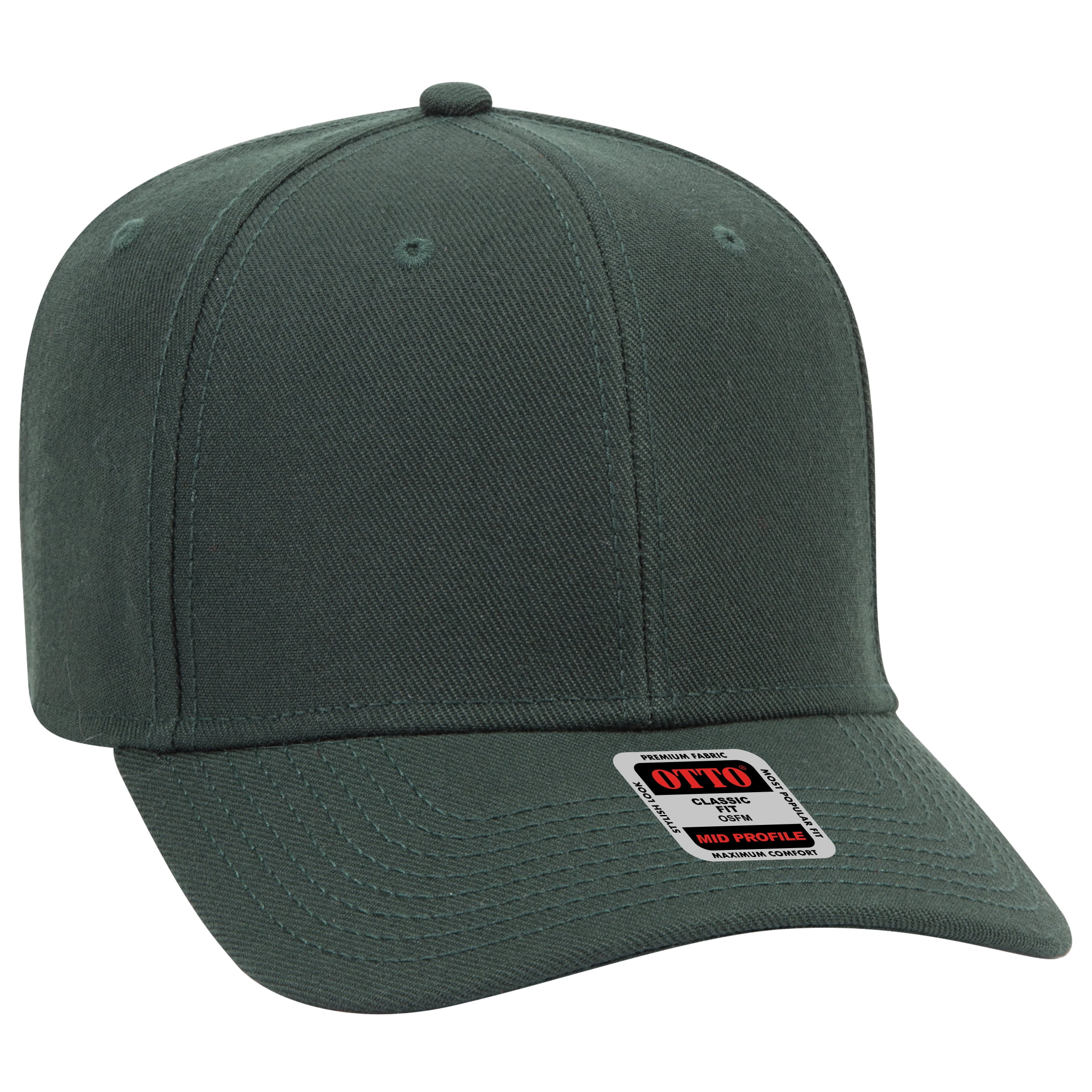 OTTO CAP 6 Panel Mid Profile Baseball Cap - Walmart.com