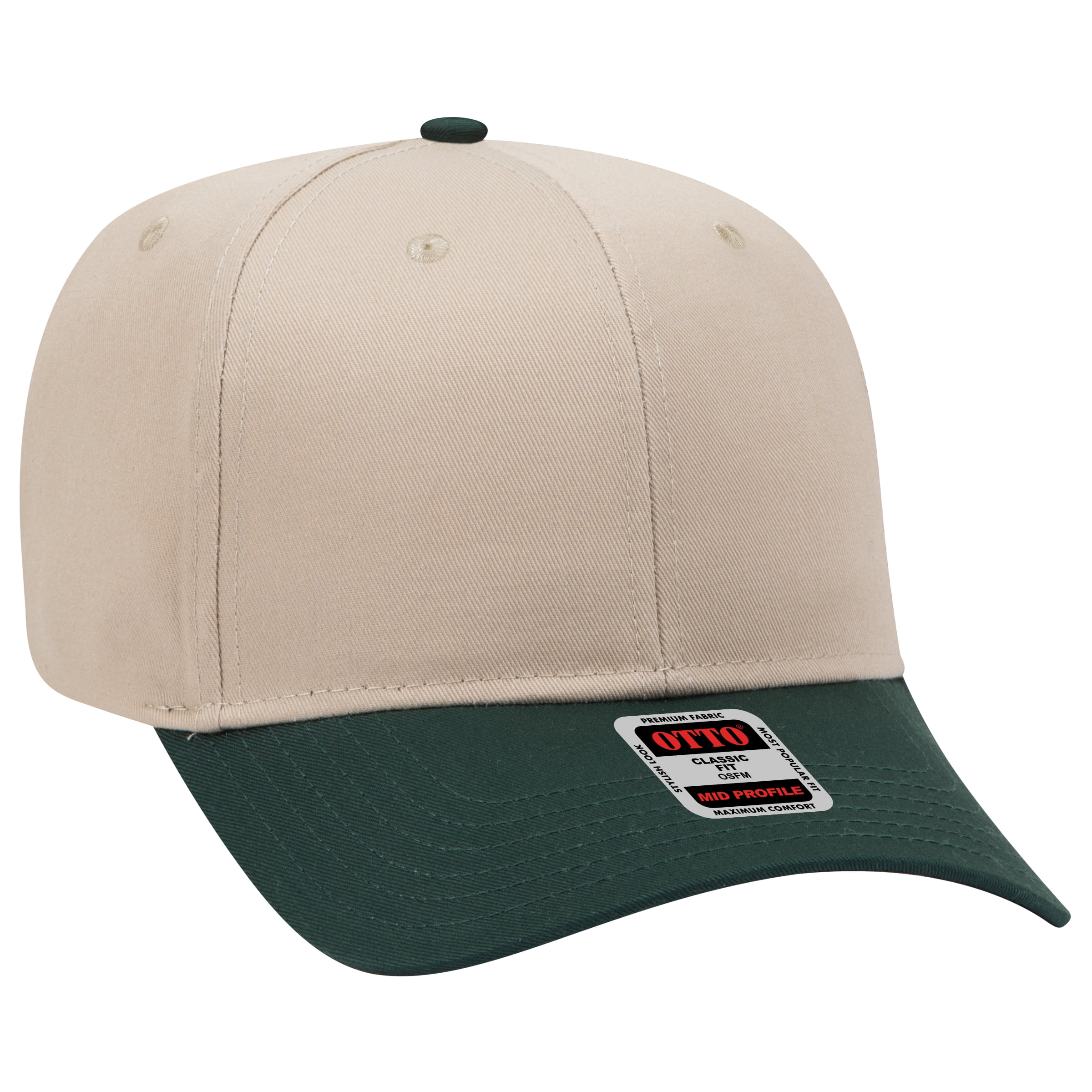OTTO CAP 6 Panel Mid Profile Baseball Cap - Walmart.com