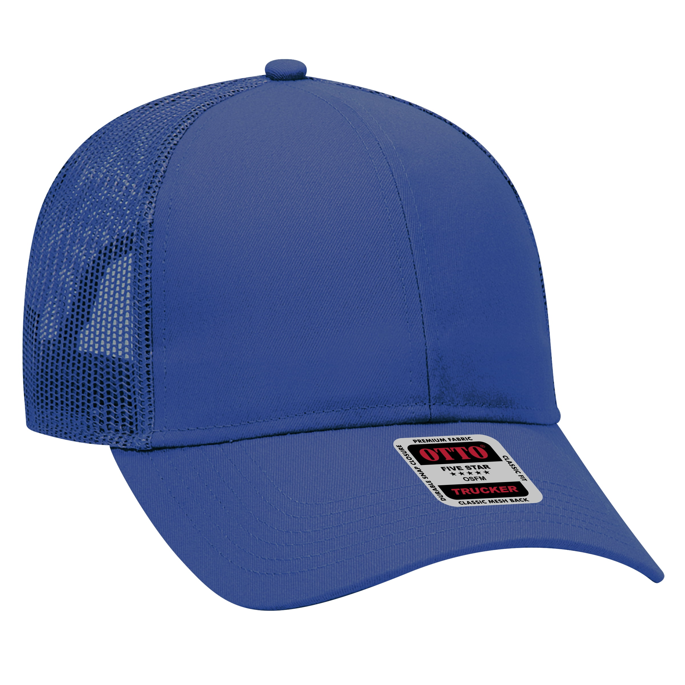 OTTO CAP 6 Panel Mid Profile Mesh Back Trucker Hat - Walmart.com