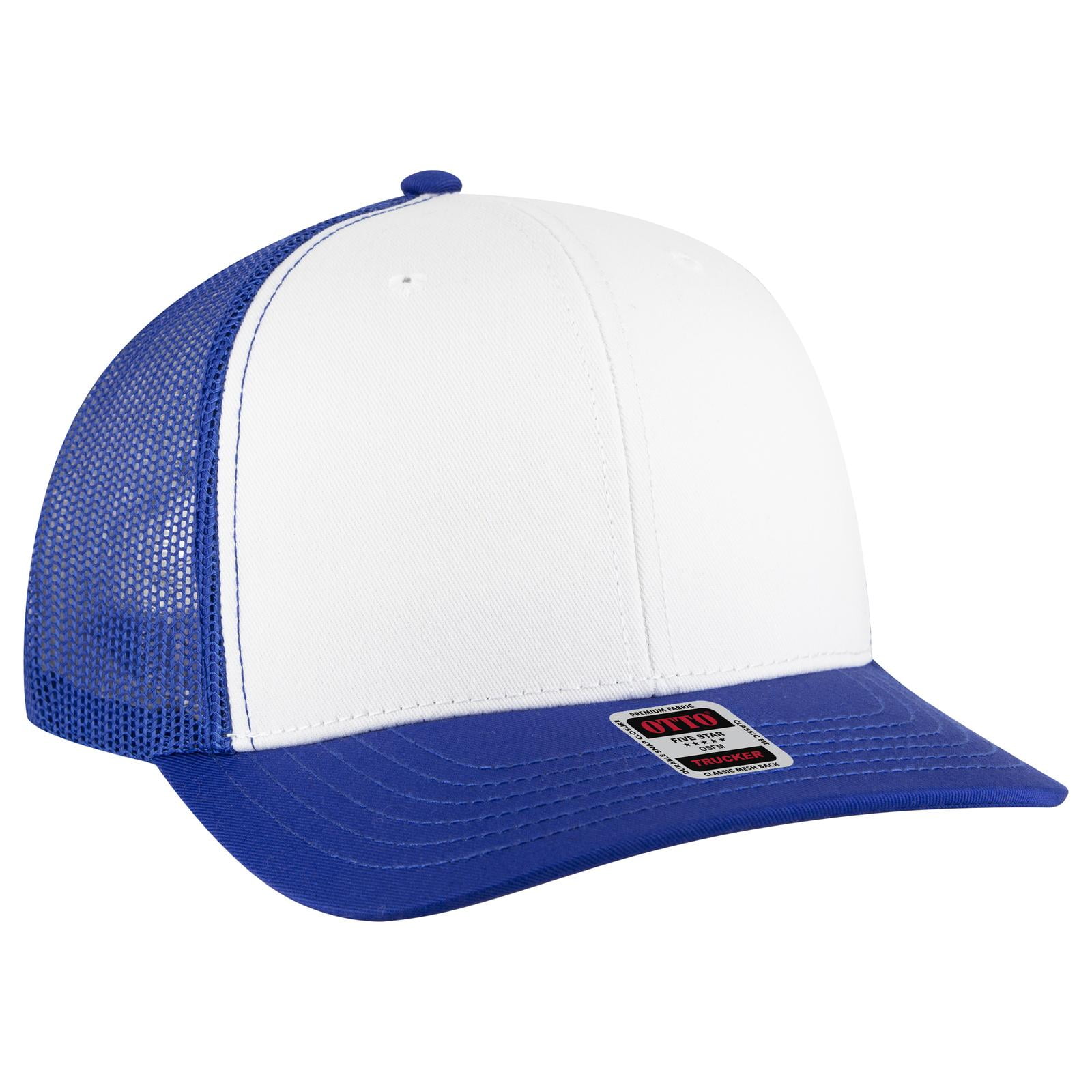 OTTO CAP 6 Panel Mid Profile Mesh Back Trucker Hat - Walmart.com