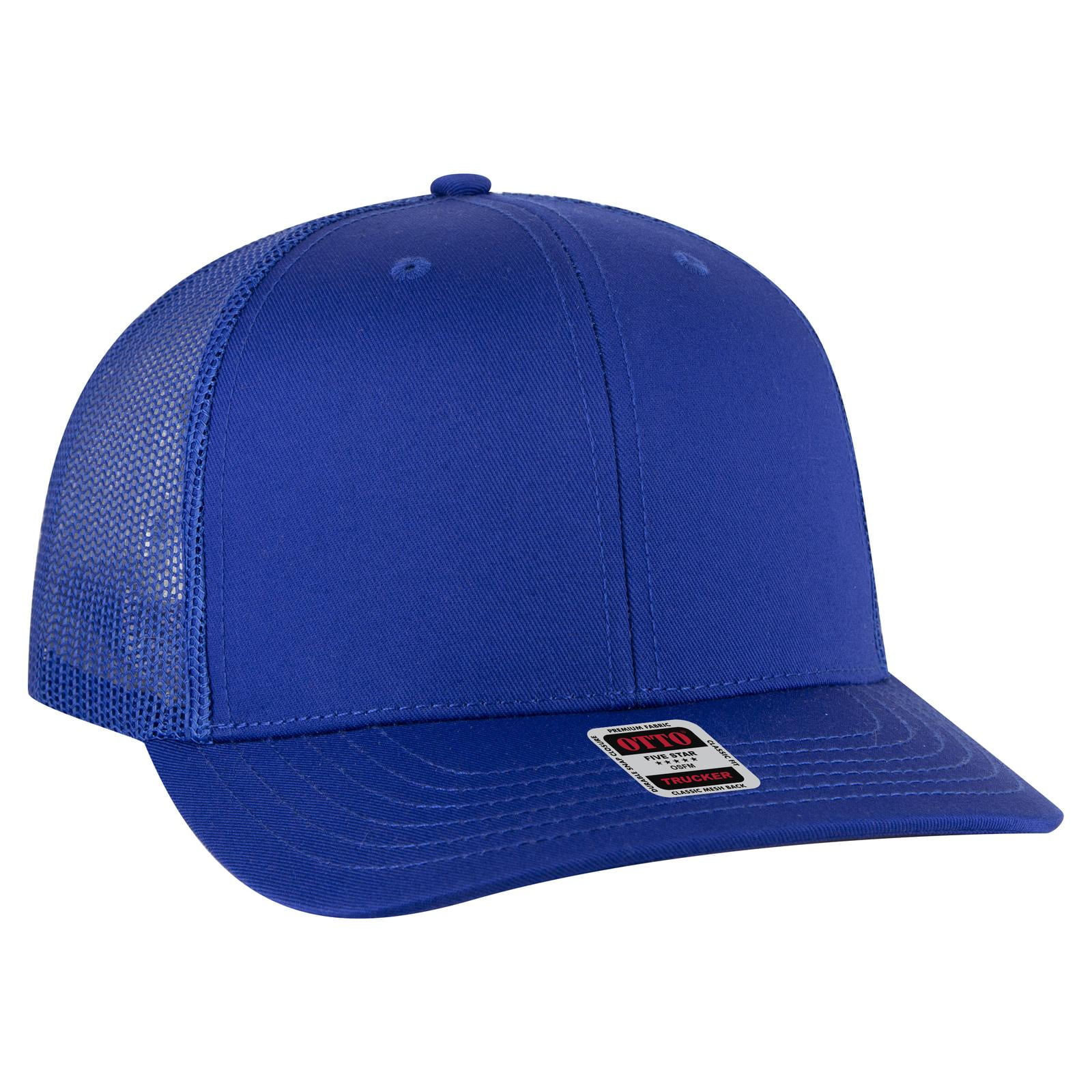 OTTO CAP 6 Panel Mid Profile Mesh Back Trucker Hat - Walmart.com