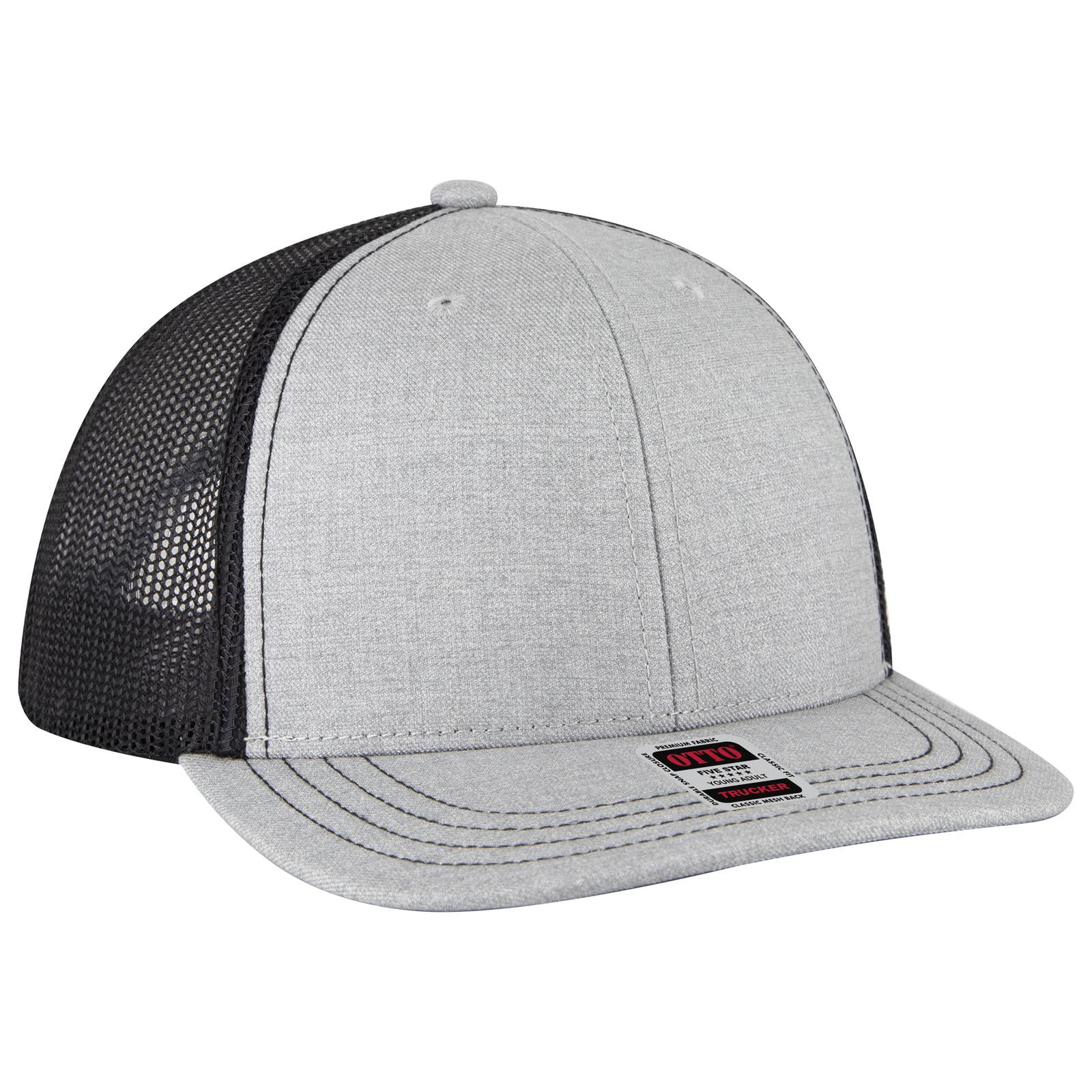 OTTO CAP 6 Panel Mid Profile Mesh Back Trucker Hat - Walmart.com