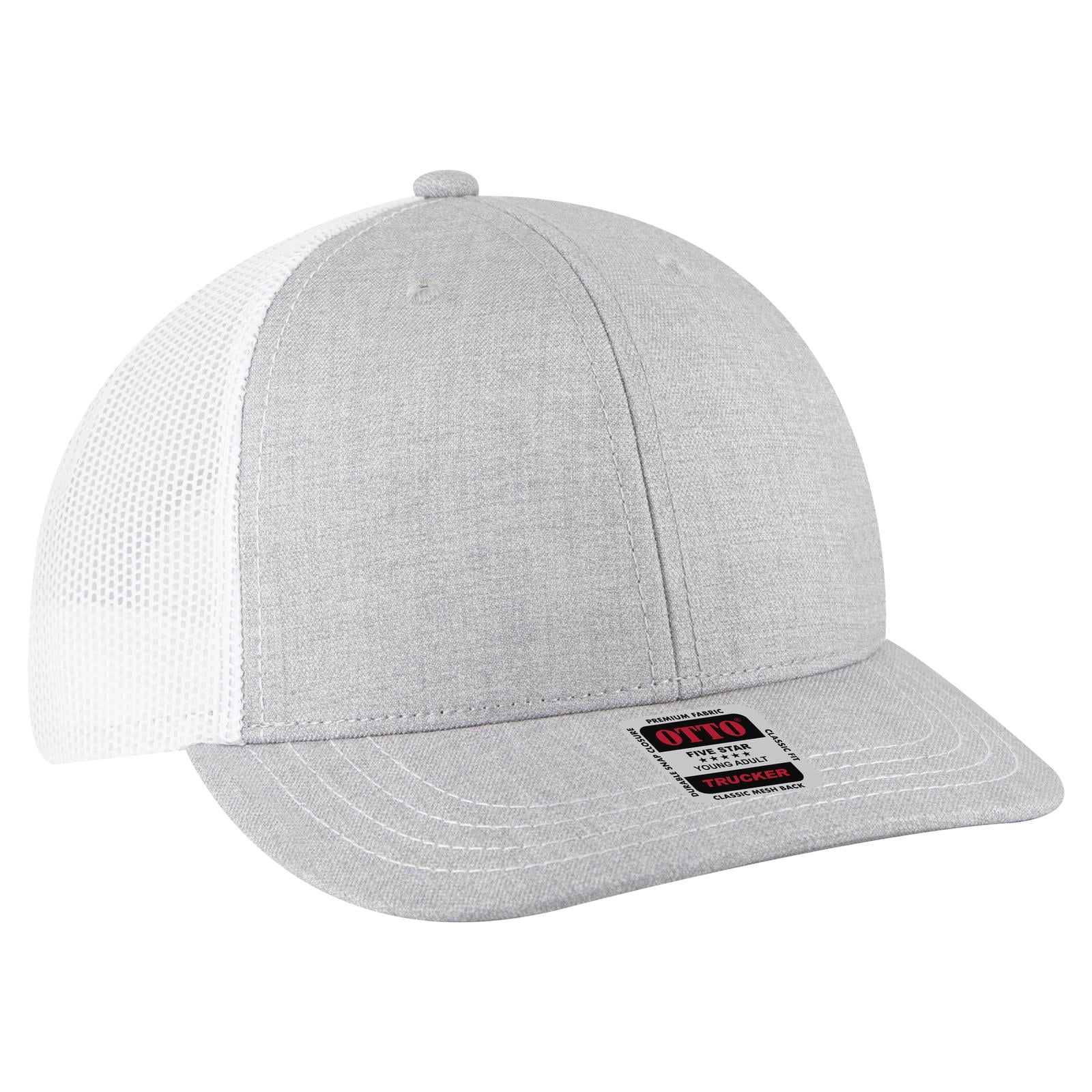 OTTO CAP 6 Panel Mid Profile Mesh Back Trucker Hat - Walmart.com