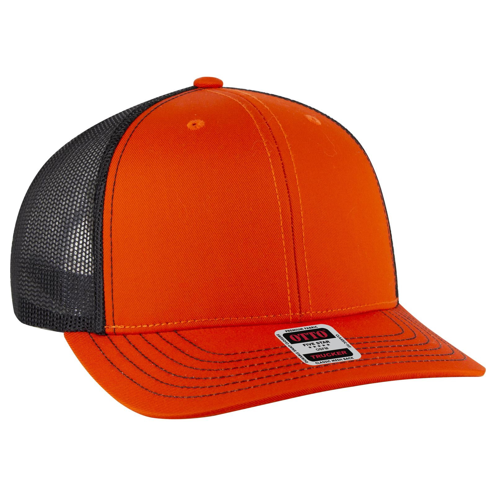 OTTO CAP 6 Panel Mid Profile Mesh Back Trucker Hat - Walmart.com