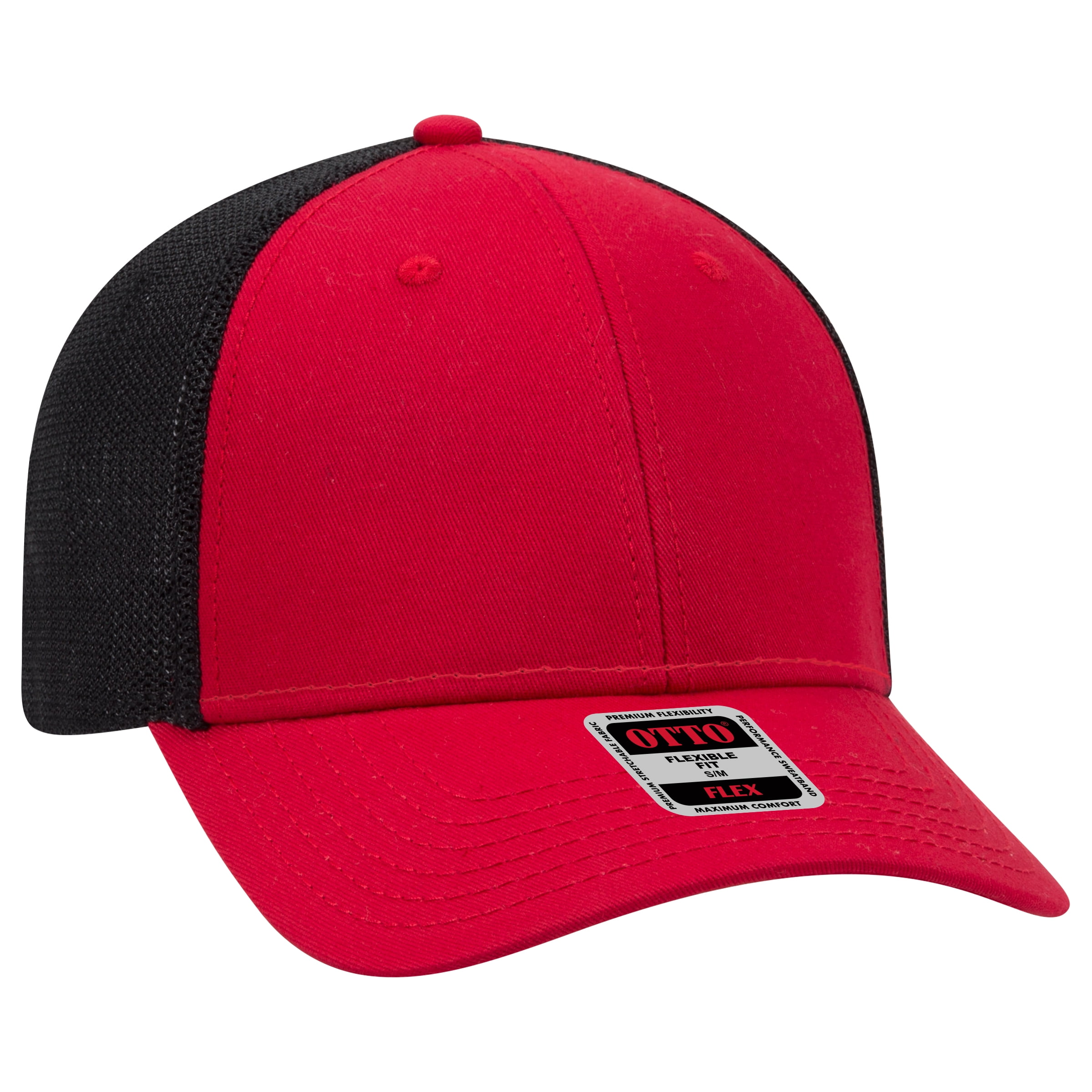 OTTO CAP OTTO FLEX 6 Panel Low Profile Mesh Back Trucker Hat - Walmart.com