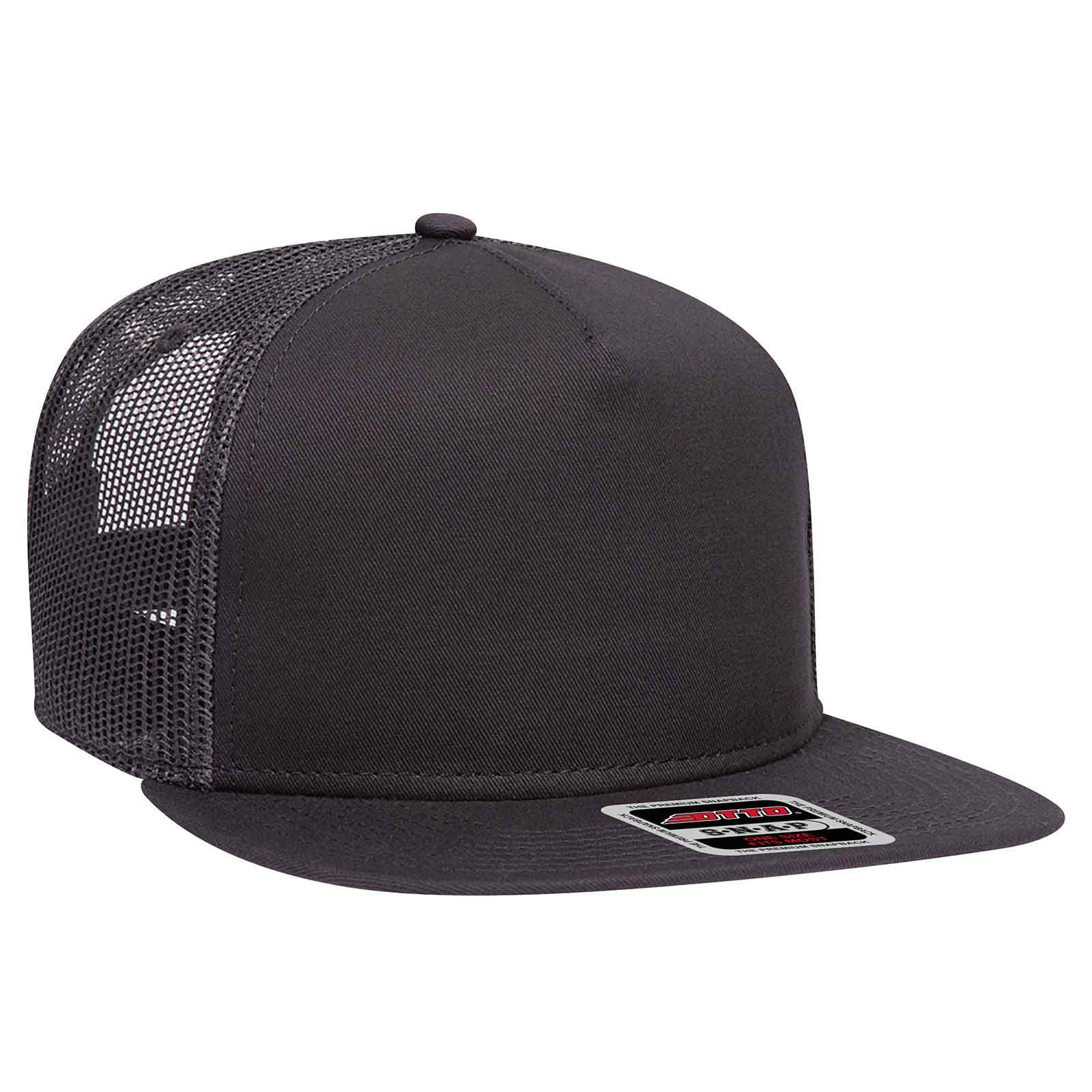 OTTO CAP "OTTO SNAP" 5 Panel Mid Profile Mesh Back Trucker Snapback Hat for Adult - Walmart.com