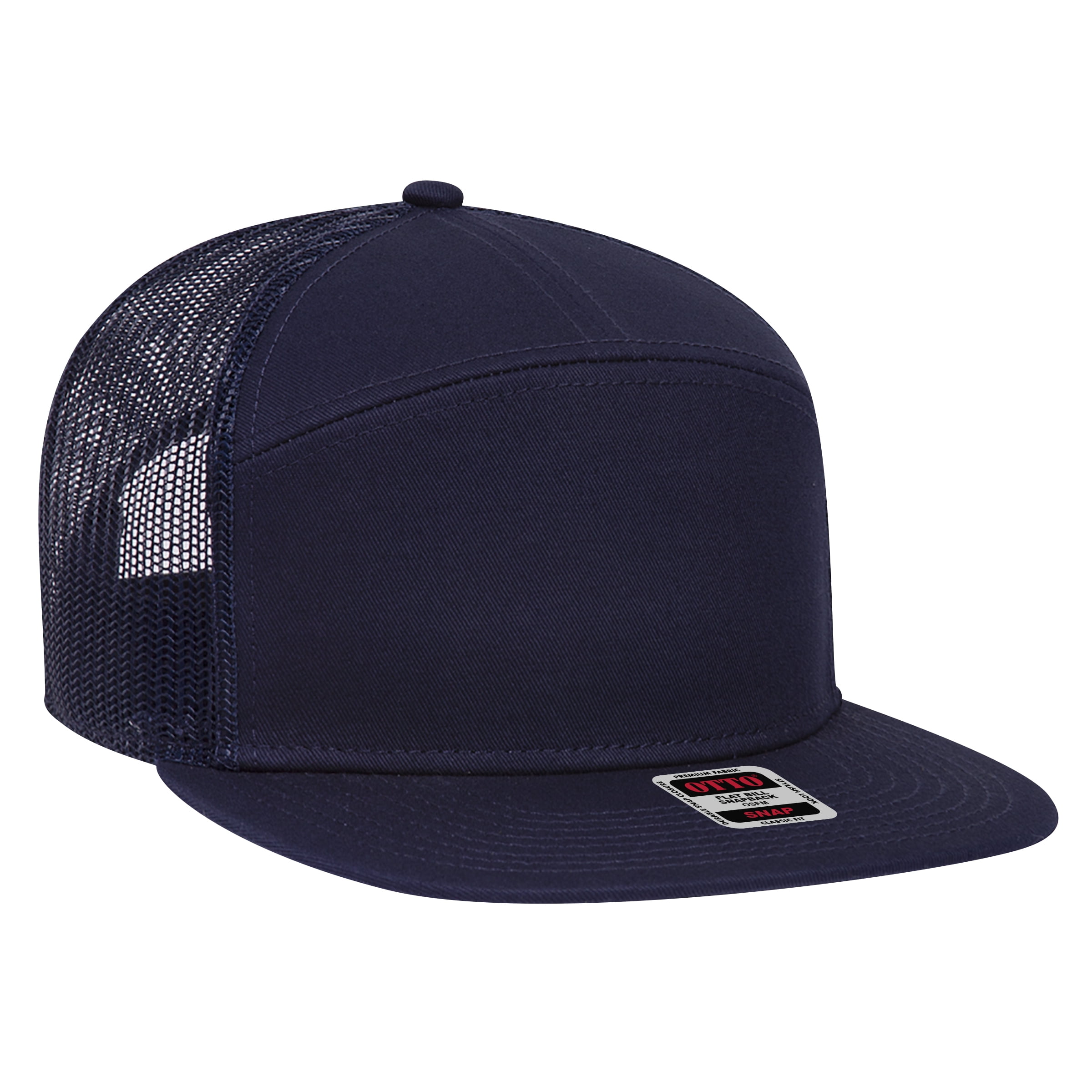 OTTO CAP OTTO SNAP 7 Panel Mesh Back Trucker Snapback Hat - Walmart.com