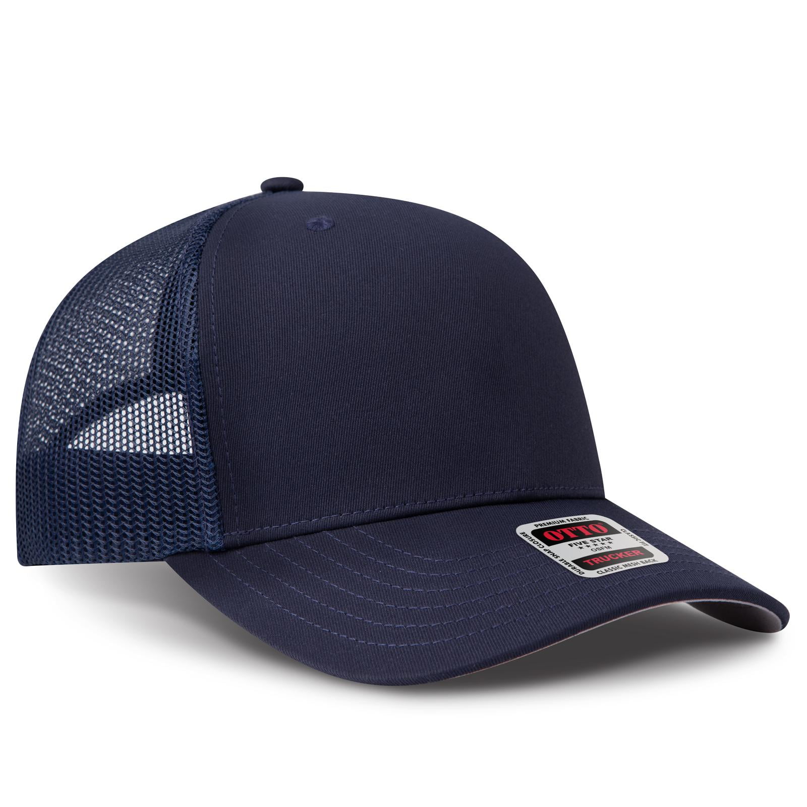 OTTO CAP Seamless 6 Panel Mid Profile Mesh Back Trucker Hat - Walmart.com