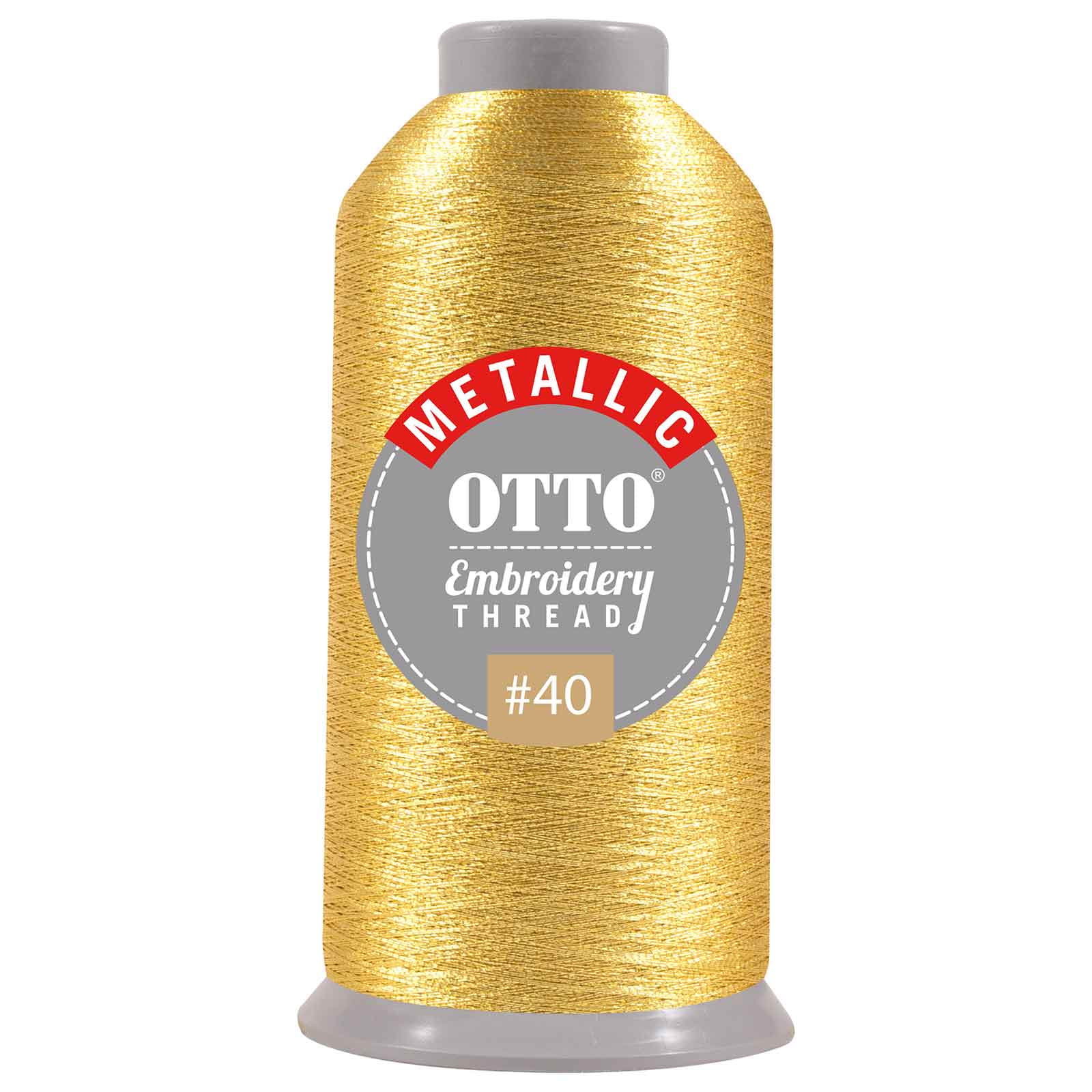 OTTO Embroidery Metallic Thread #40 3,300 yd. Cone - Walmart.com