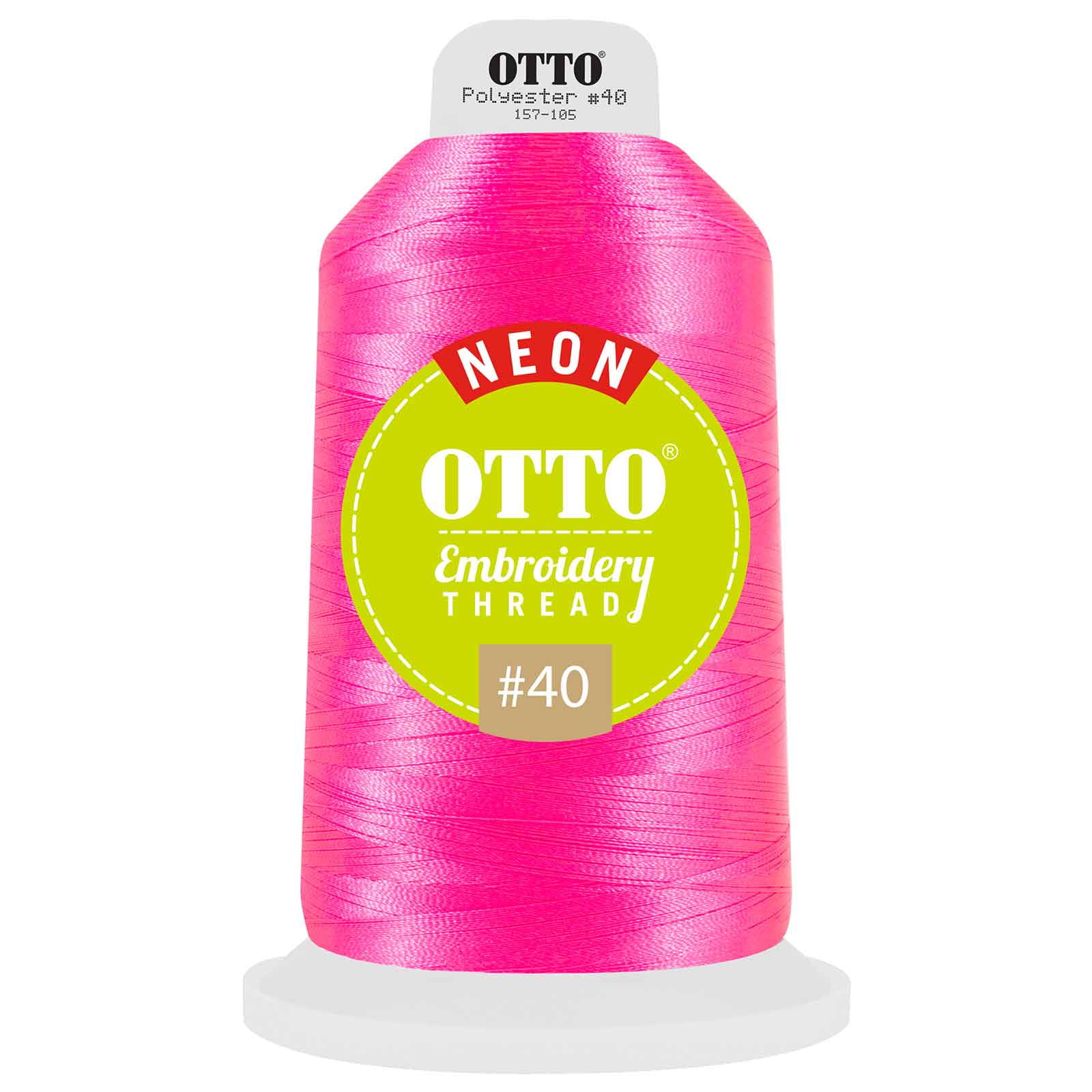 OTTO Embroidery Neon Thread #40 5,500 yd. King Cone - Walmart.com