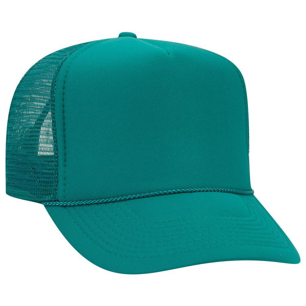 OTTO Polyester Foam Front 5 Panel High Crown Mesh Back Trucker Hat ...