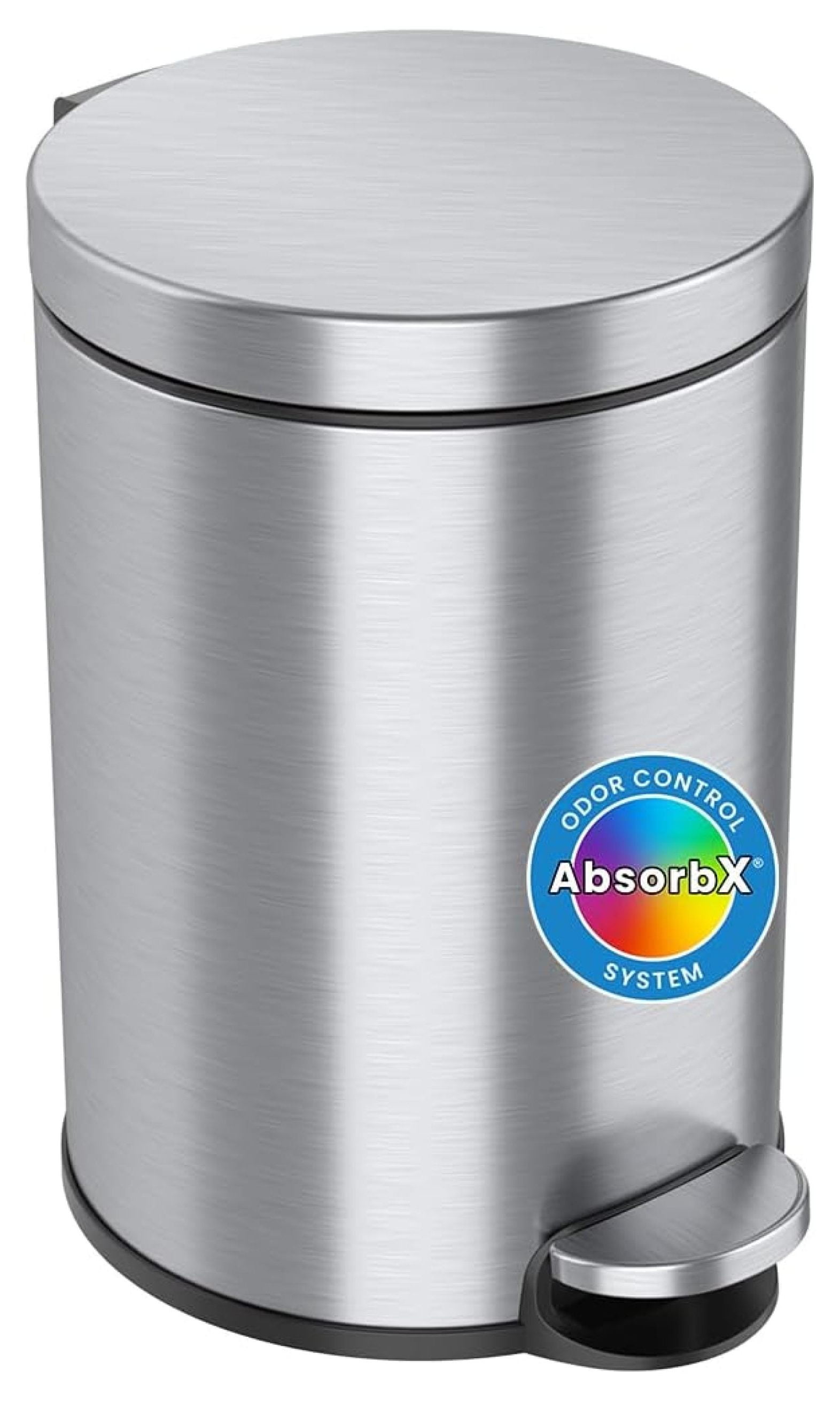 OTTO12306 SoftStep 3.2 Gallon Small Round Bathroom Trash Can with ...