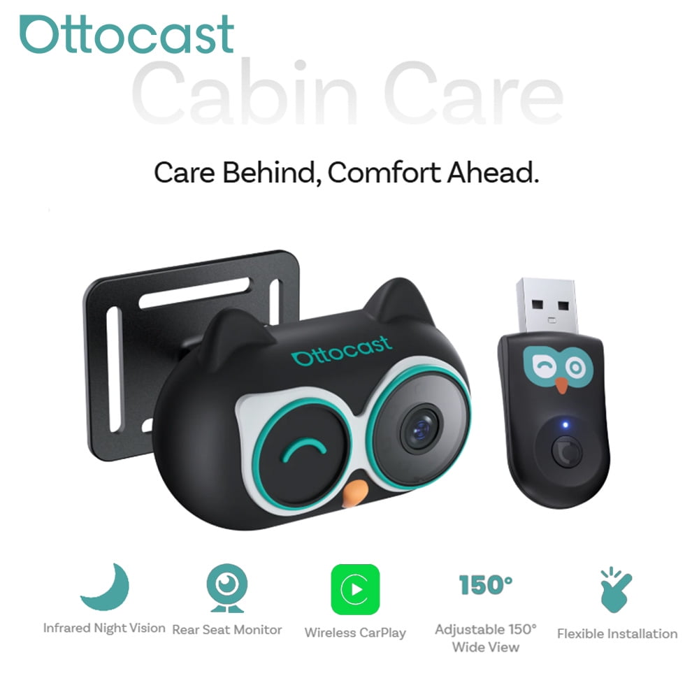 OTTOCAST Baby Car Camera Displaying on Car Screen,Built-in Wireless ...