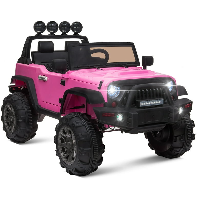 OTTORD Kids Motorized Toy Car 12V Battery Powered with Remote Control Pink Walmart