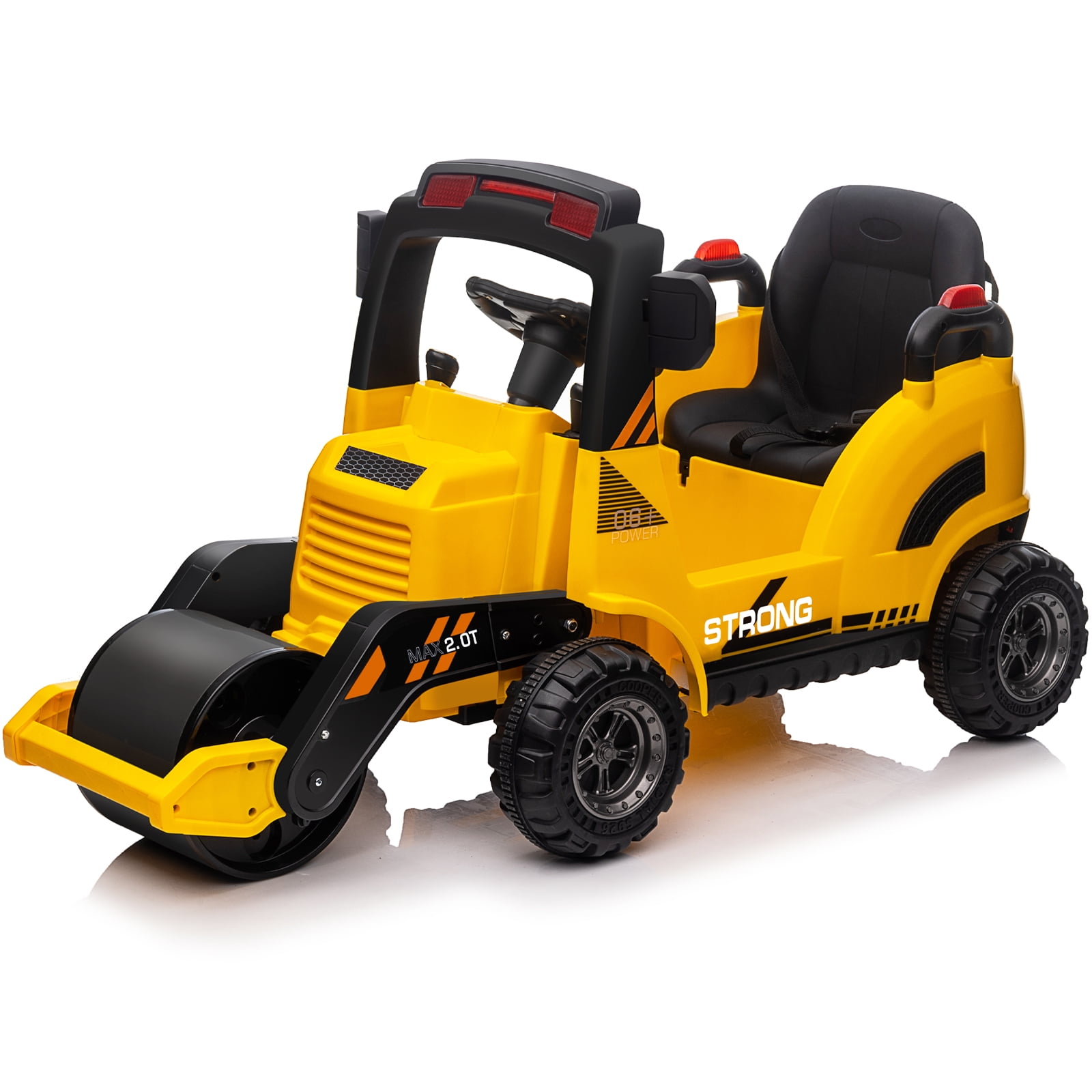 OTTORD 12V Ride On Road Roller, Ride on Car Battery Powered Electric ...