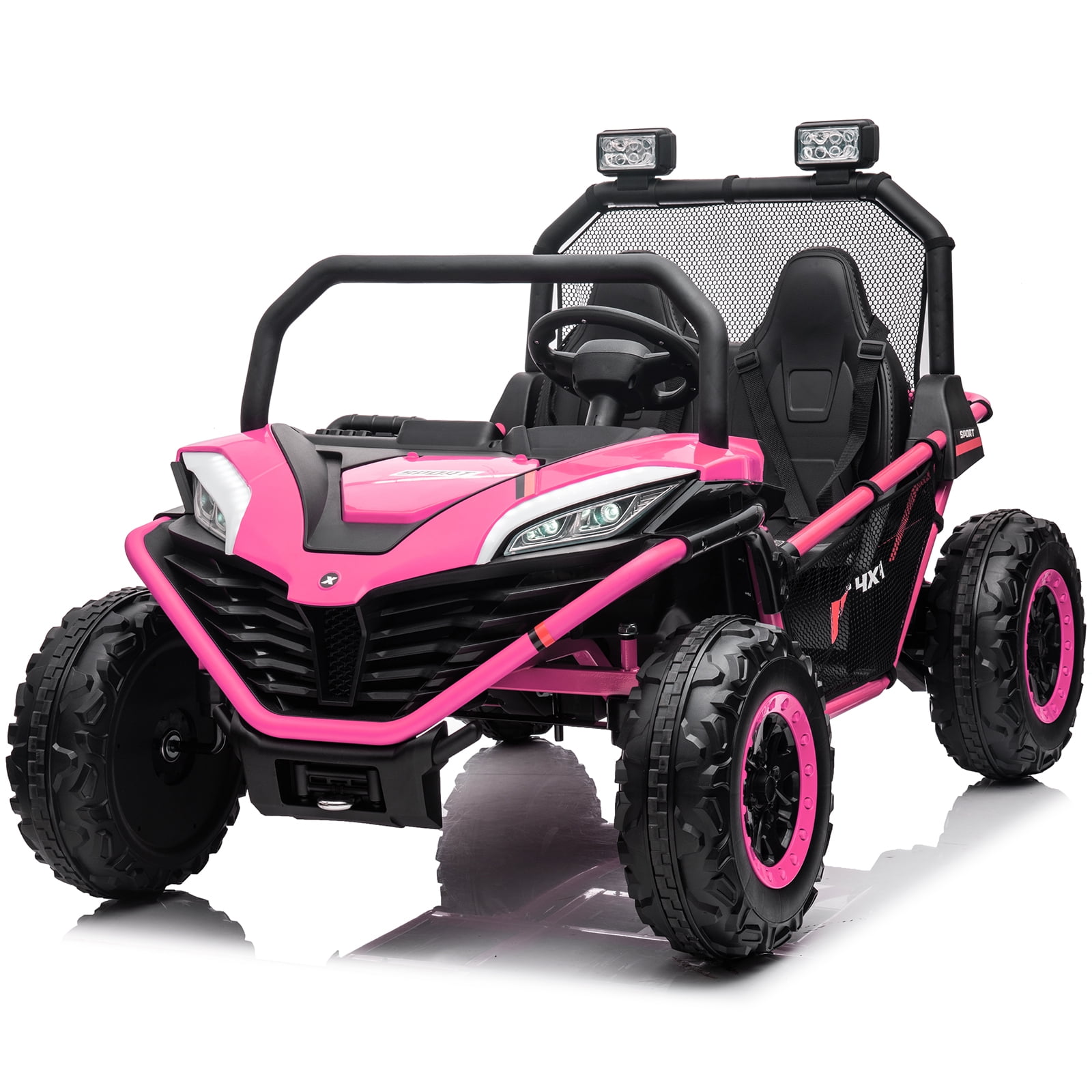 OTTORD 24 V Ride on Car UTV 2 Seater, 2x200W Electric Car Truck with ...