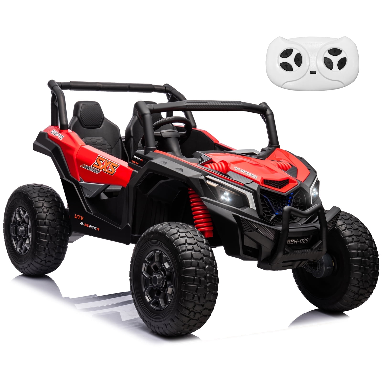 OTTORD 24V Battery Powered 2 Seater Rideable UTV, 4x4 Electric Car for ...