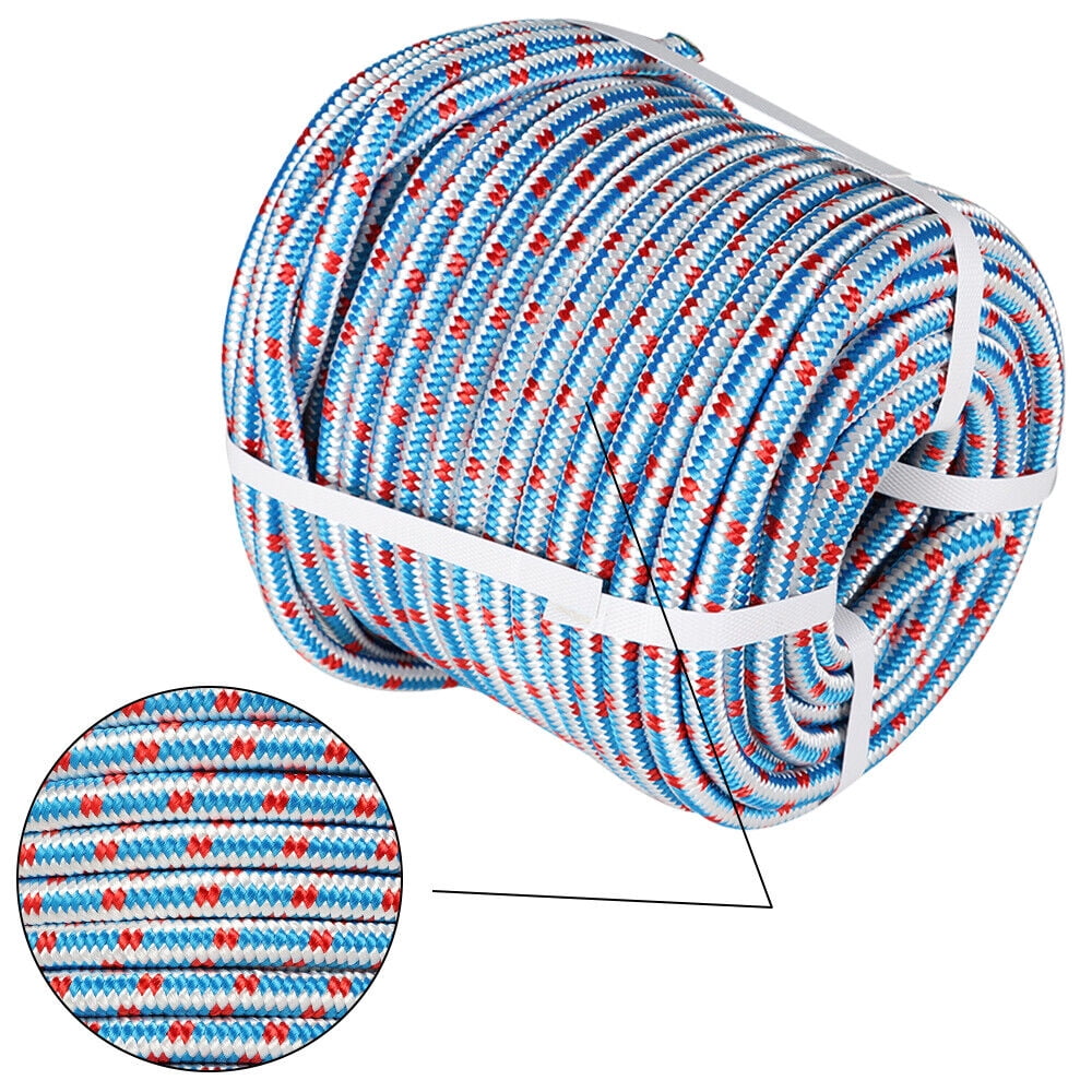 OTTULUR 1/2" x 100' Arborist tree climbing rope 16 strand braided nylon ...