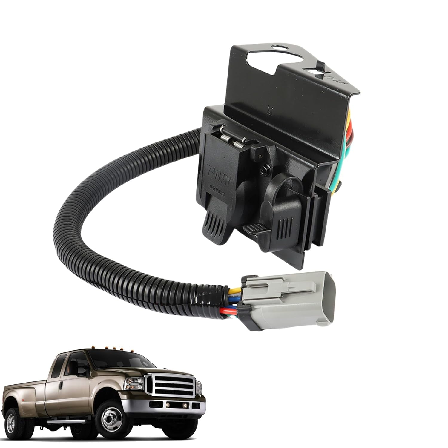 OTTULUR 4&7 Pin Trailer Tow Wiring Harness Plug Replacement for F250 ...