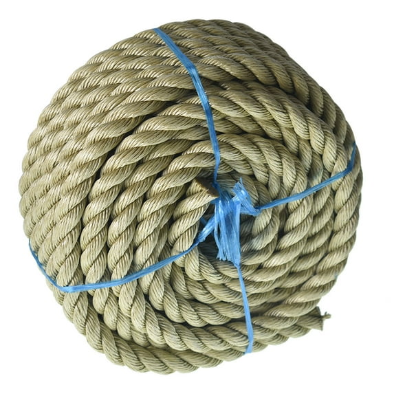 OTTULUR 50' /100' 3strand Rope Synthetic Hemp Decking Garden Decorative ...
