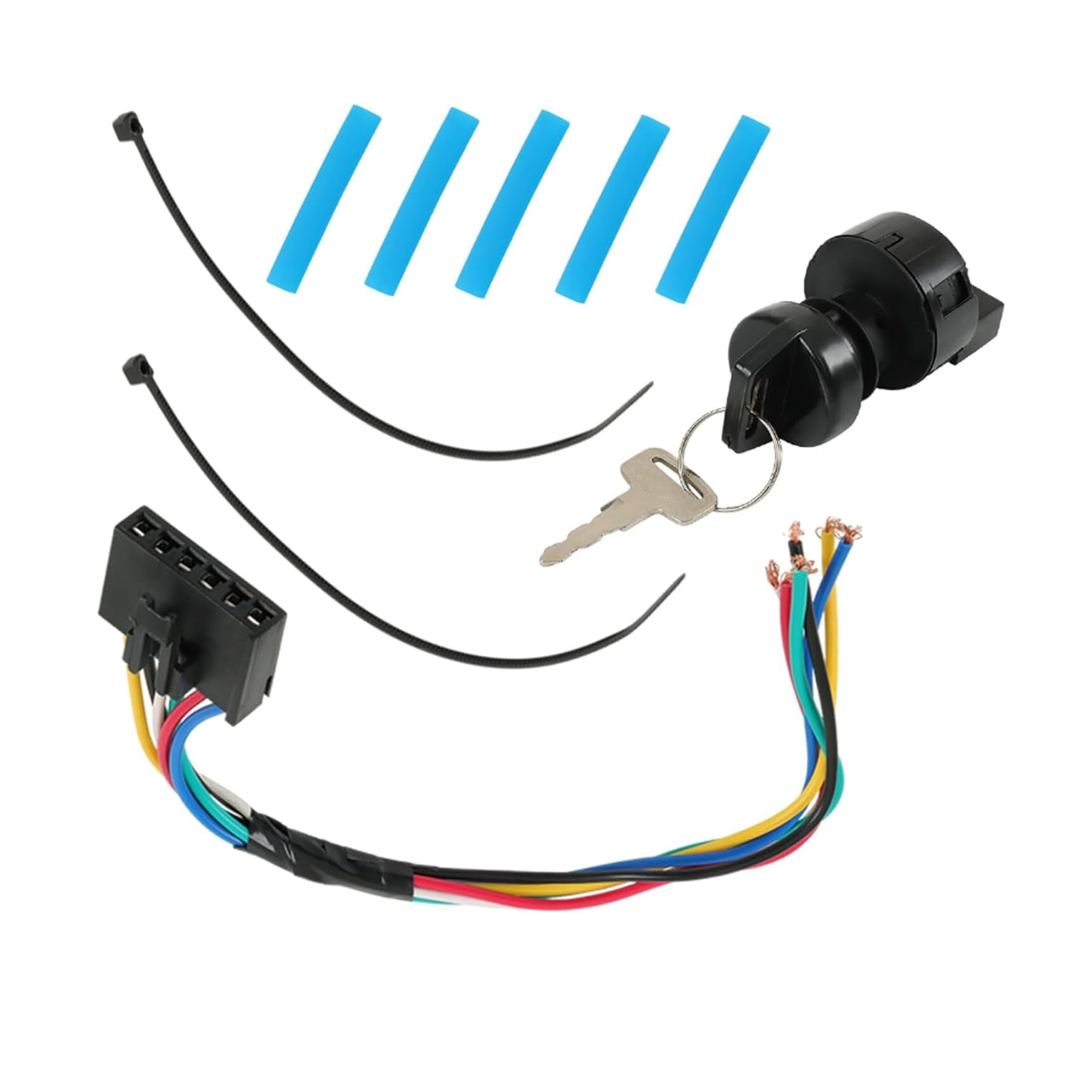 OTTULUR 6 Pin Ignition Key Switch & Repair Harness Pigtail Kit 4012164 ...