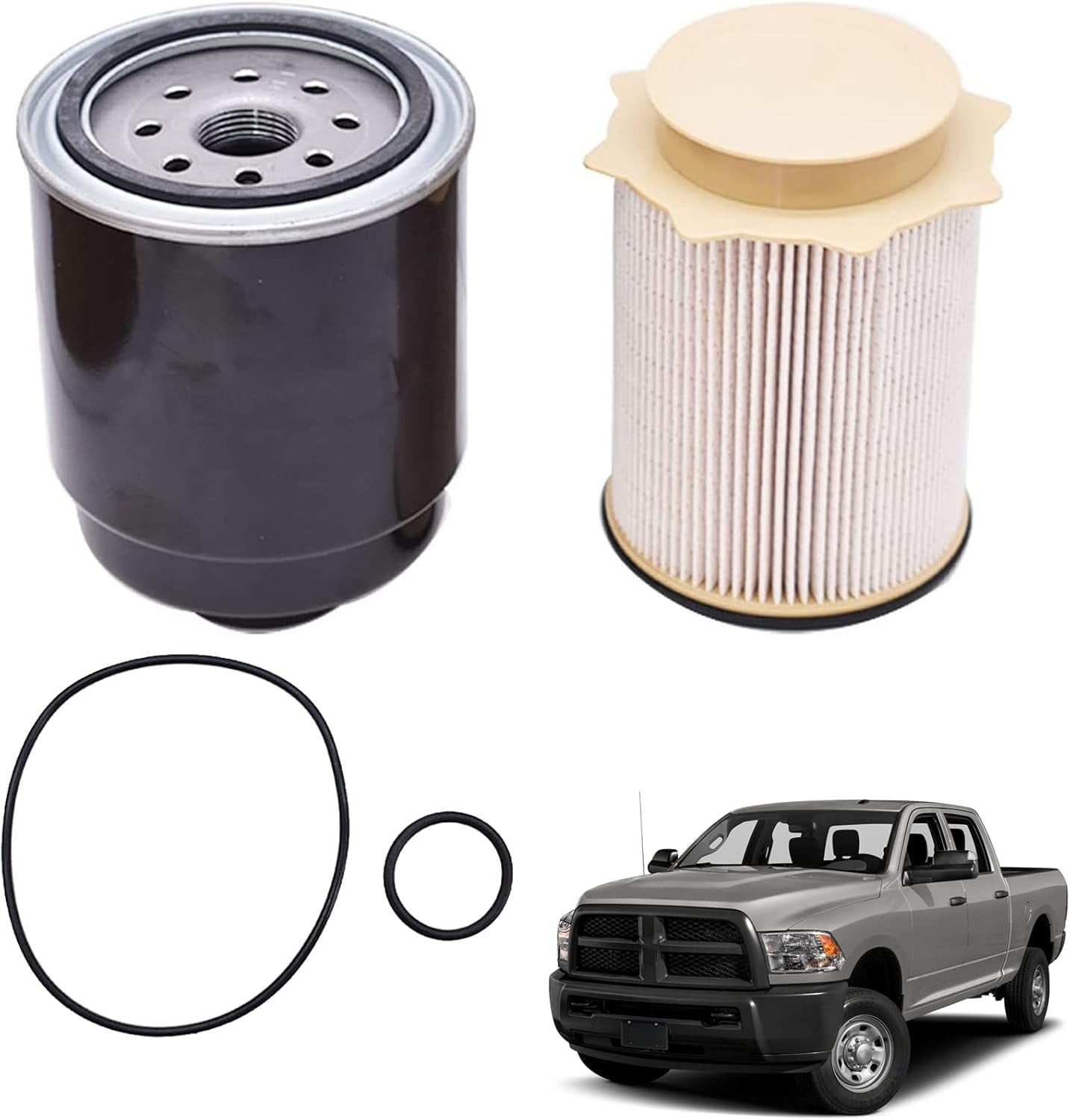 OTTULUR 68197867AA 68157291AA Diesel Fuel Filter Water Separator Set ...