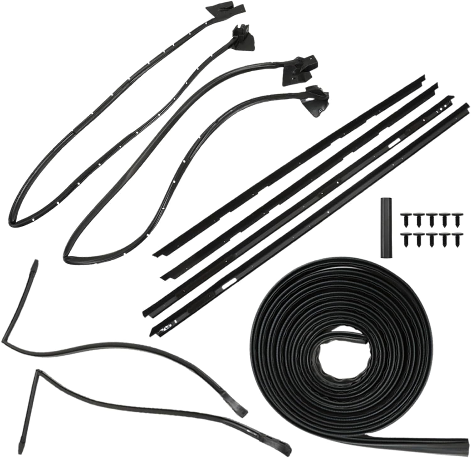 OTTULUR 9 PCS Weatherstripping Seal Kit Window Strip with Sweep Felt ...