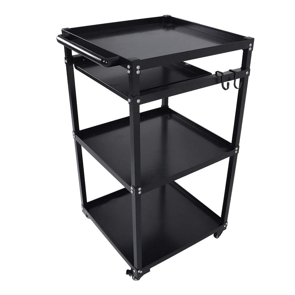 OTTULUR Aluminum Adjustable AV Media Cart Mobile Workstation Cart With ...