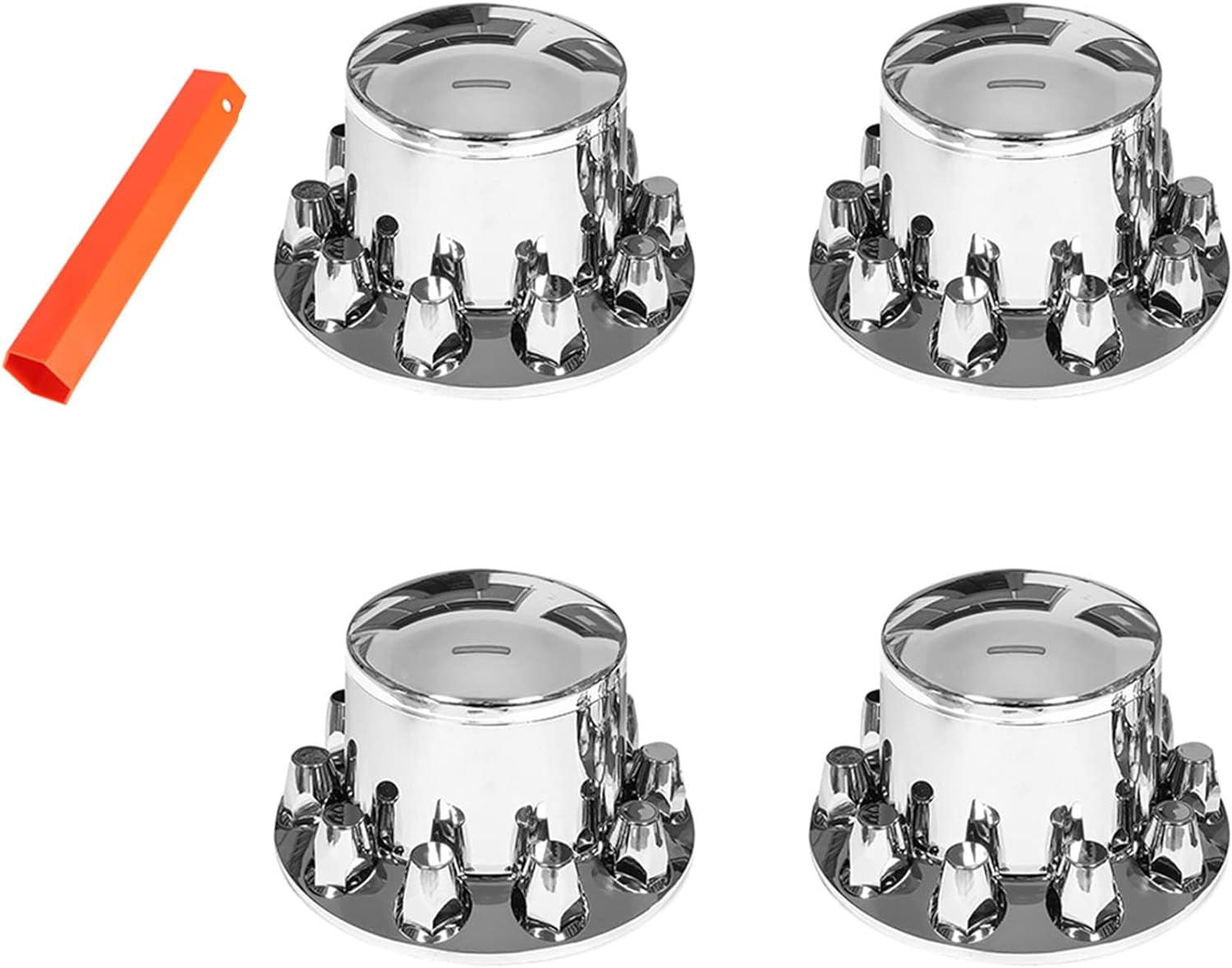 OTTULUR Chrome Semi Truck Hub Cover Wheel Axle Cover Center Caps ...
