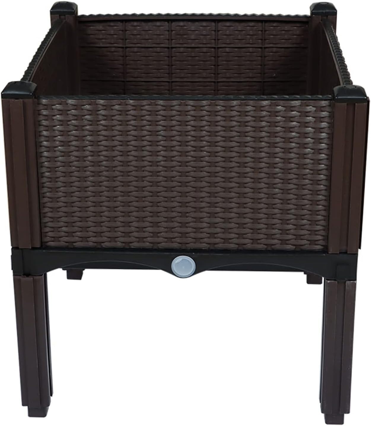 OTTULUR Elevated Plastic Raised Garden Bed Planter Kit Patio Porch Box ...