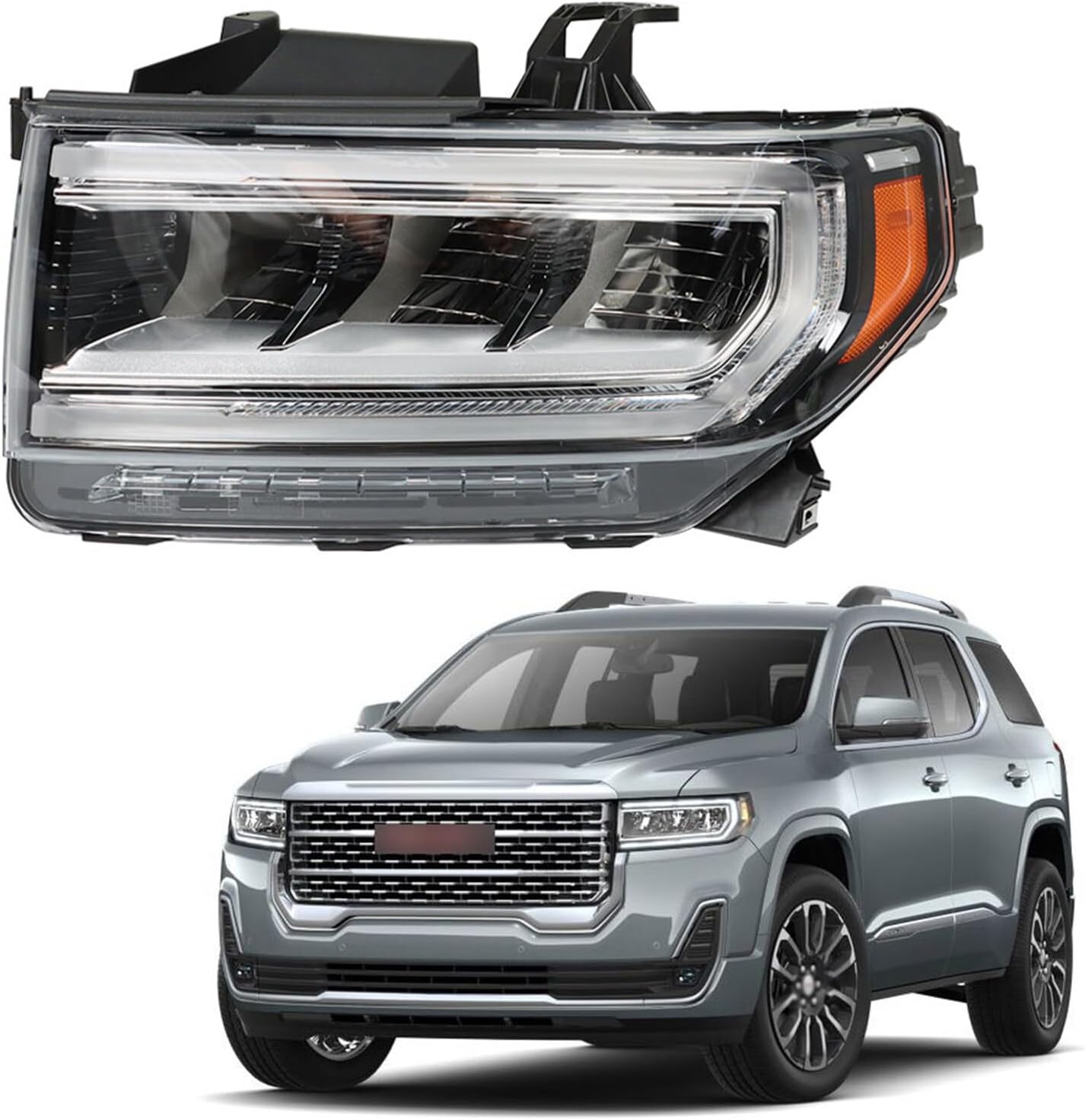 OTTULUR Headlight Assembly Replacement for 2020-2023 GMC Acadia ...