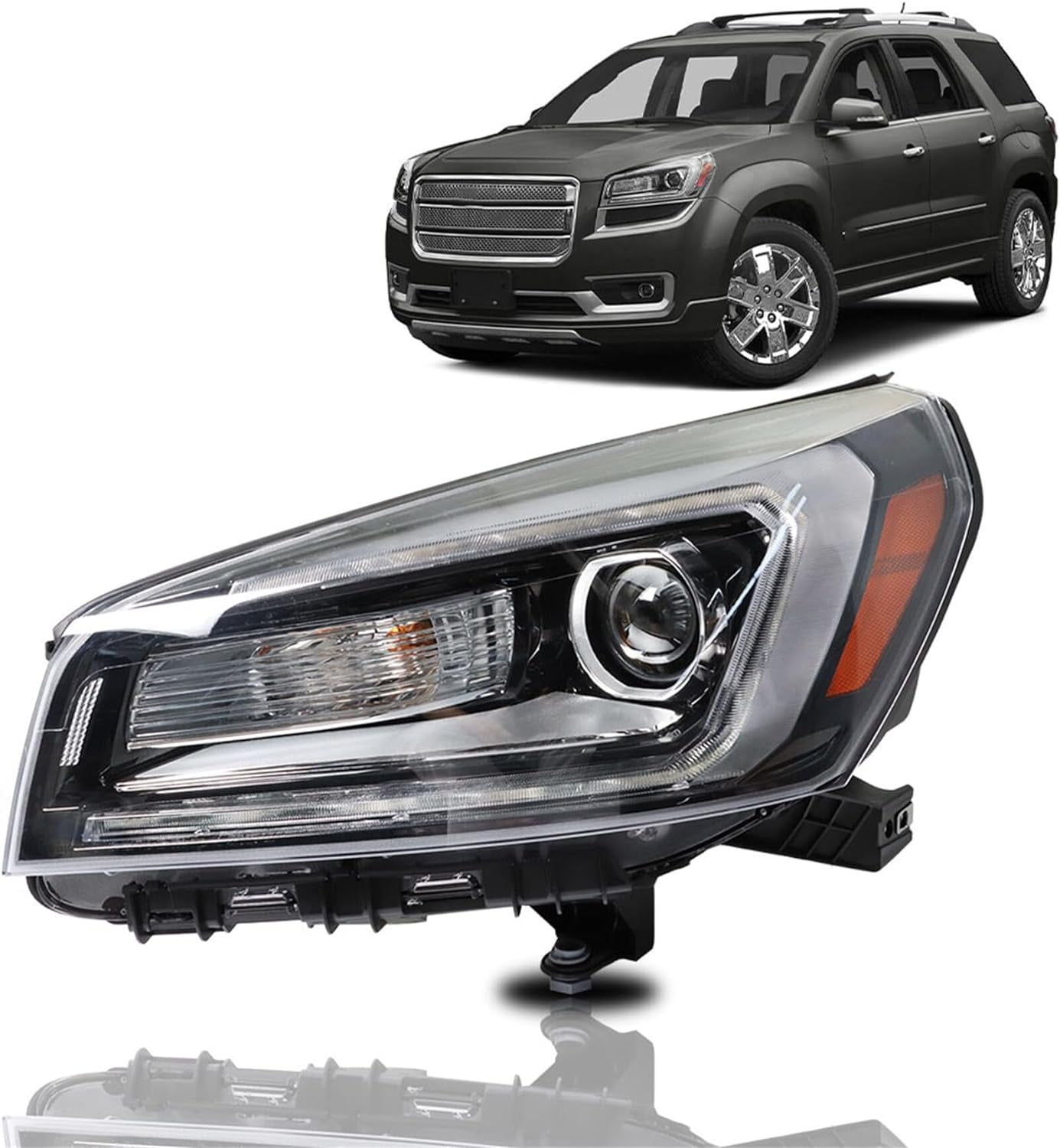 OTTULUR Headlights Assembly Replacement for GMC Acadia 2013-2016 ...