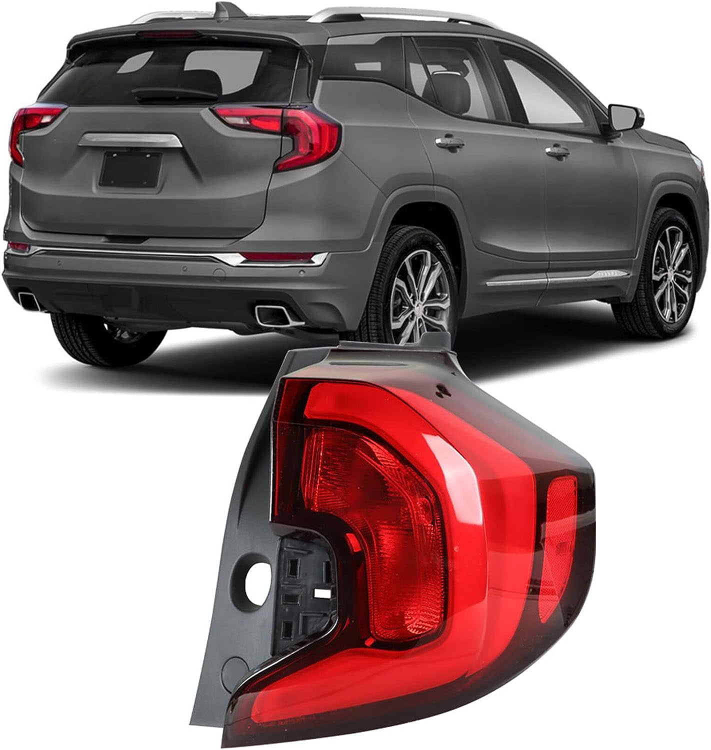 OTTULUR Passenger Side Outer LED Tail Light Replacement for 2018 2019 ...