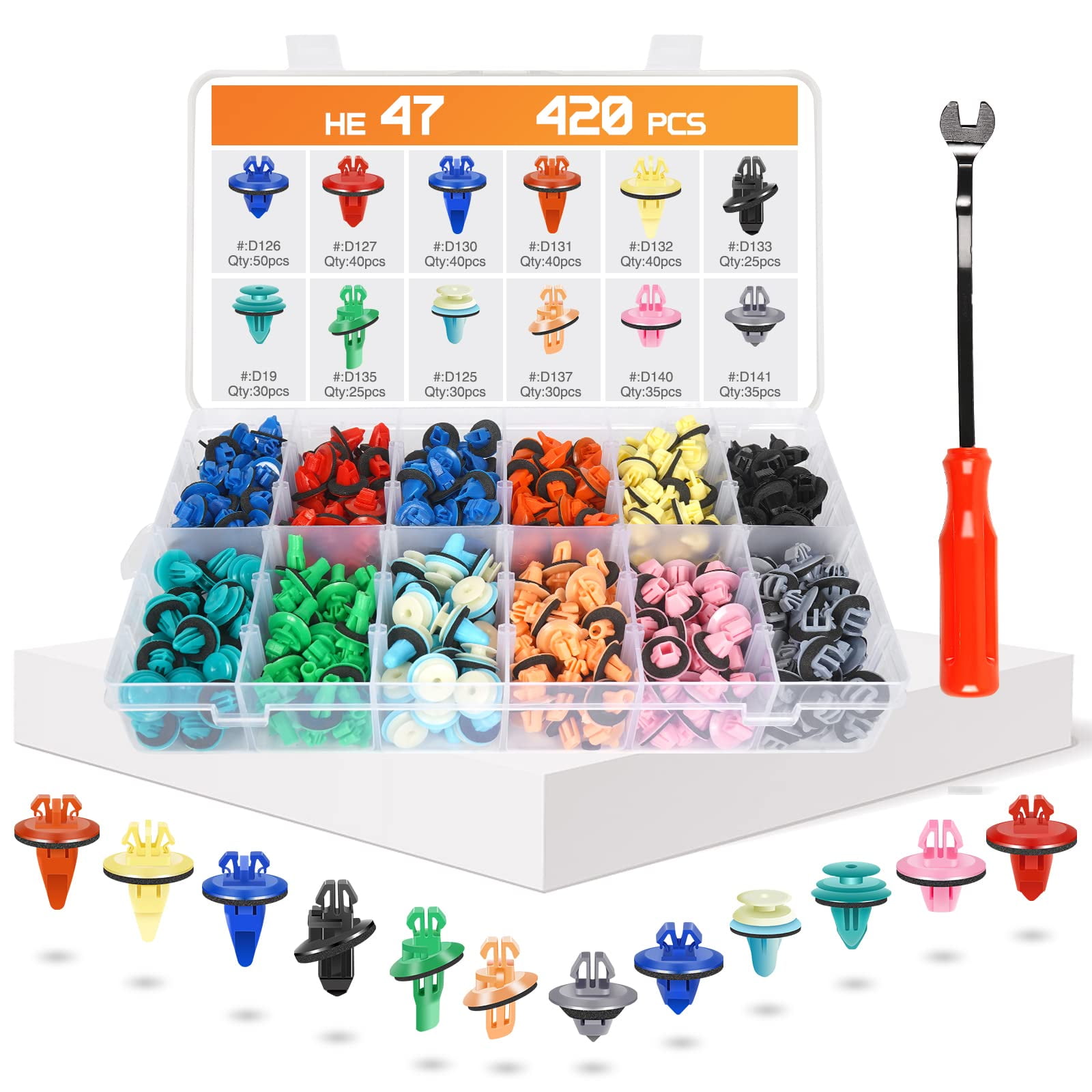OTUAYAUTO 421PCS Toyota Fender MMF7 Flare Clips Kit Replacement for All ...