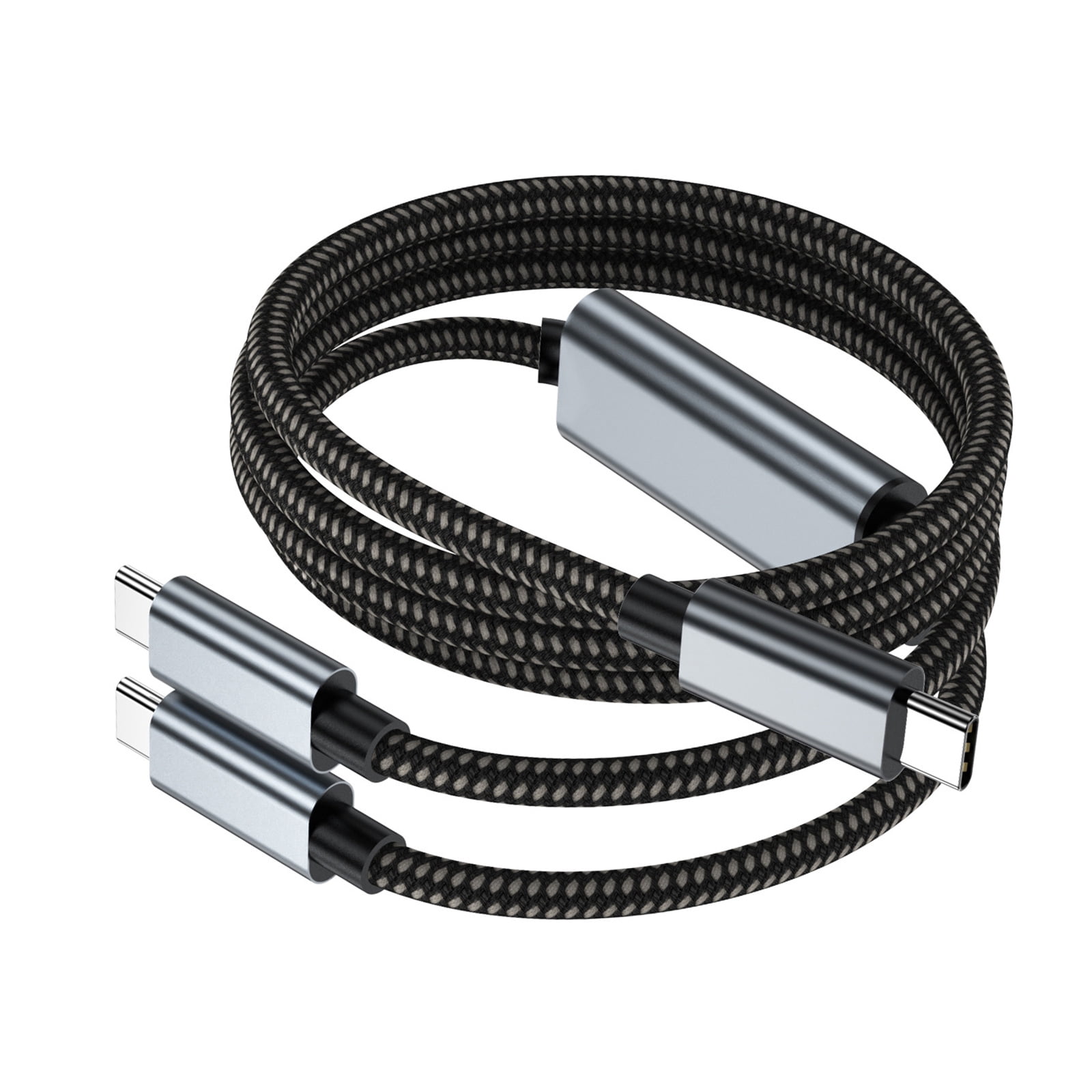 OTUOZN 2 in 1 USB C Fast Charging Cable 100W Double Port Power Delivery Cord for Laptops Phones ...