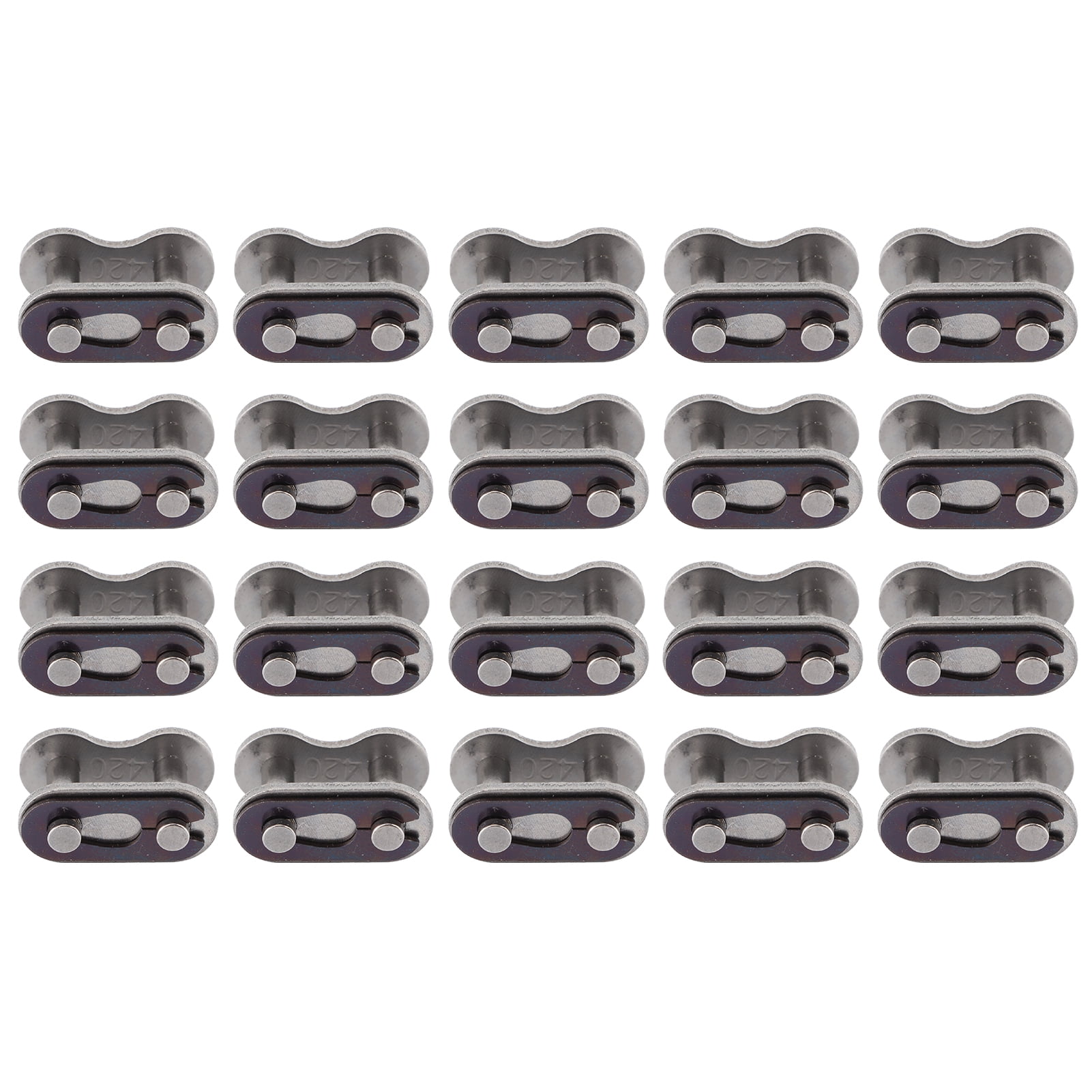 OTVIAP 20pcs 420 Chain Master Link Connector Kit Fit for 50cc 70cc 90cc ...