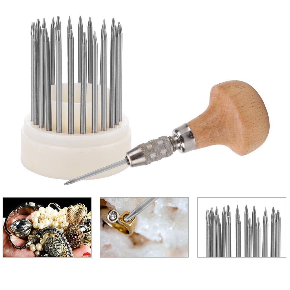 OTVIAP 23pcs Beading Tools Set Graver Beader for Diamond Stone Setting ...